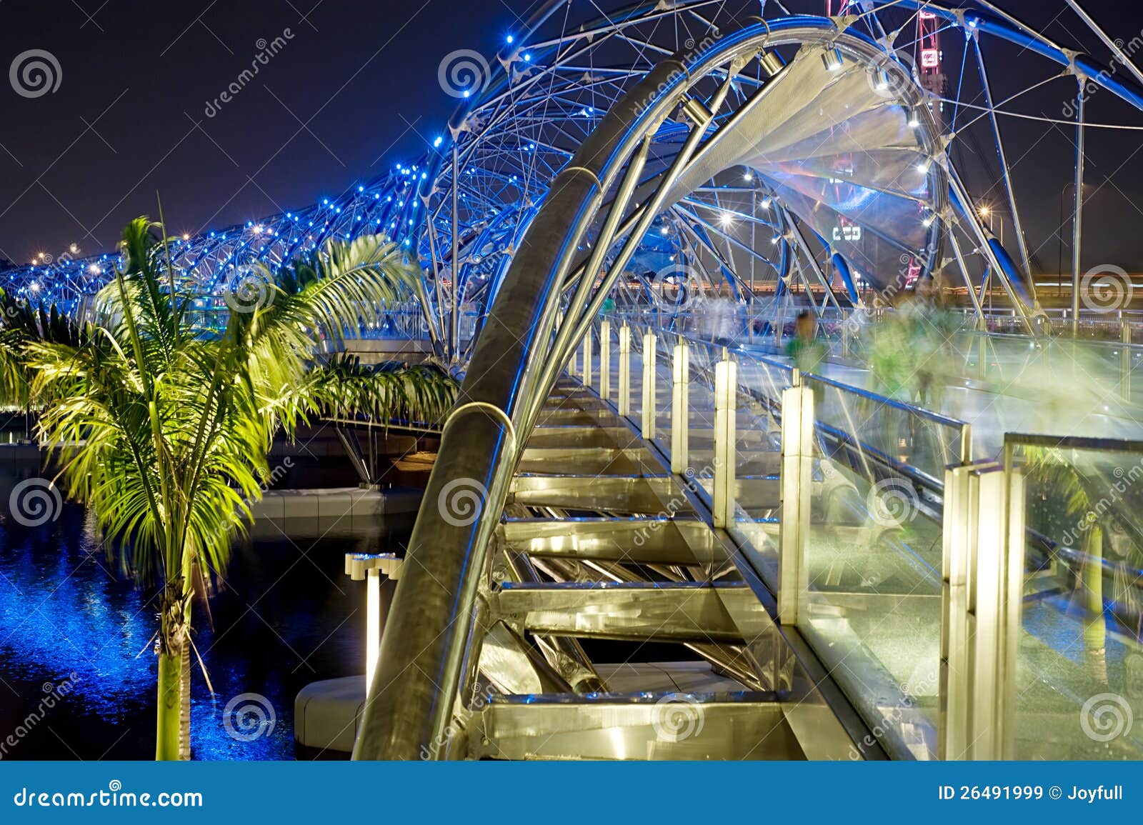 The Helix Bridge & Marina Bay Sands Editorial Image | CartoonDealer.com ...
