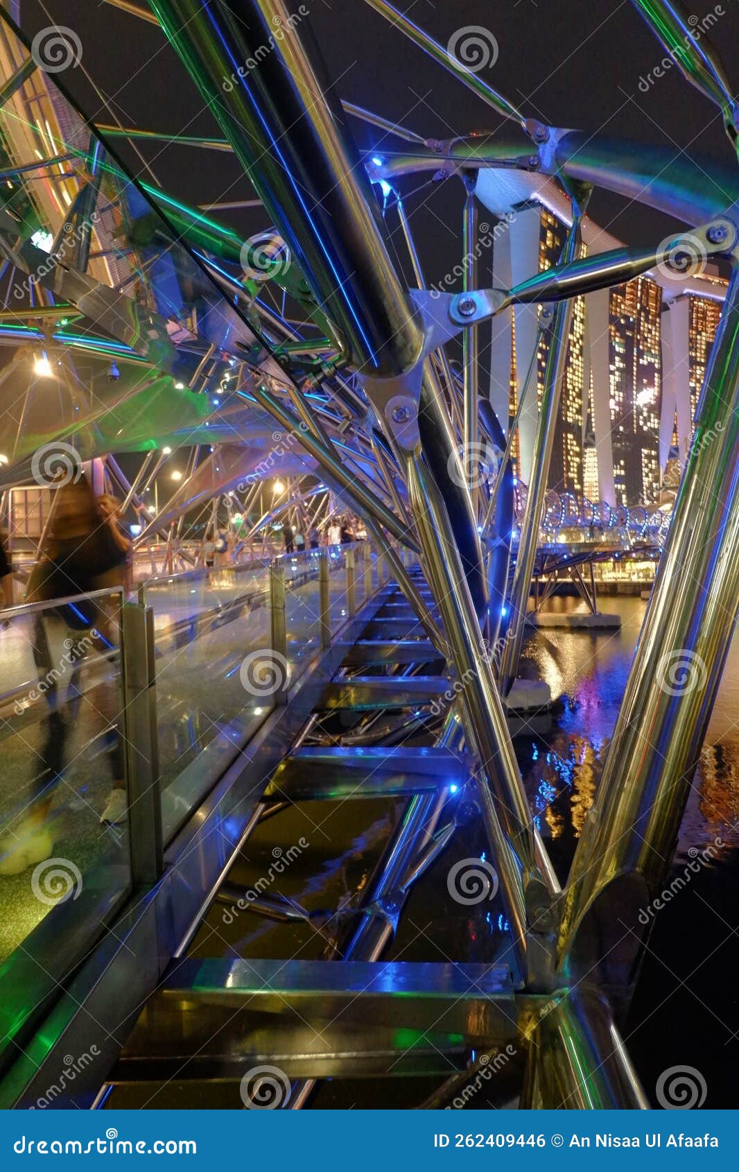 Helix bridge editorial photo. Image of bridge, building - 262409446