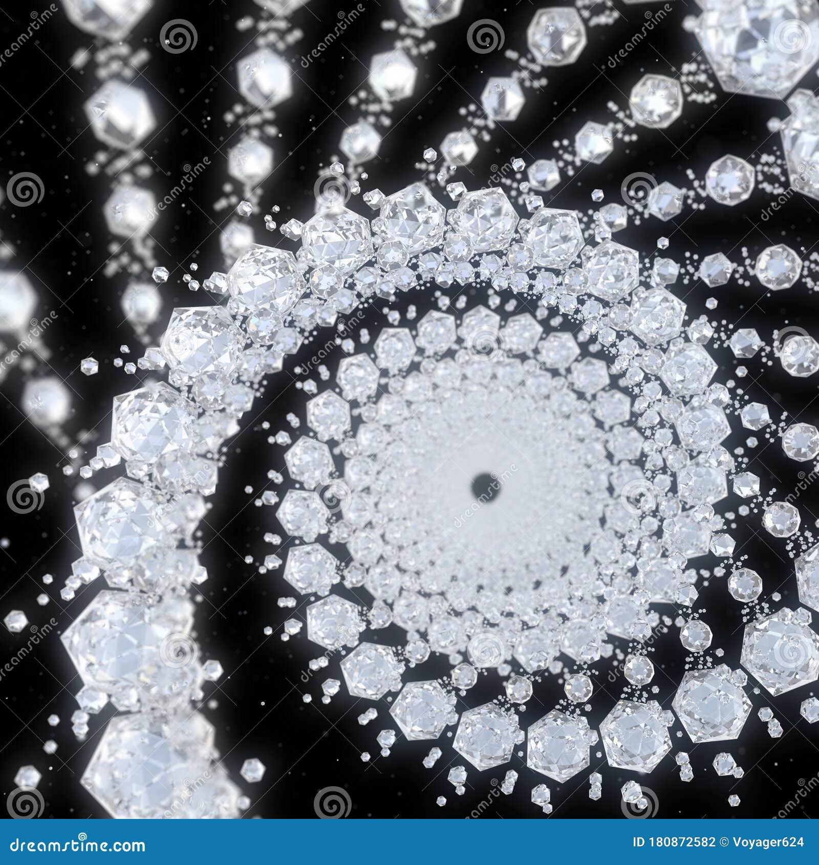 Helix Crystal stock illustration. Illustration of gene - 180872582