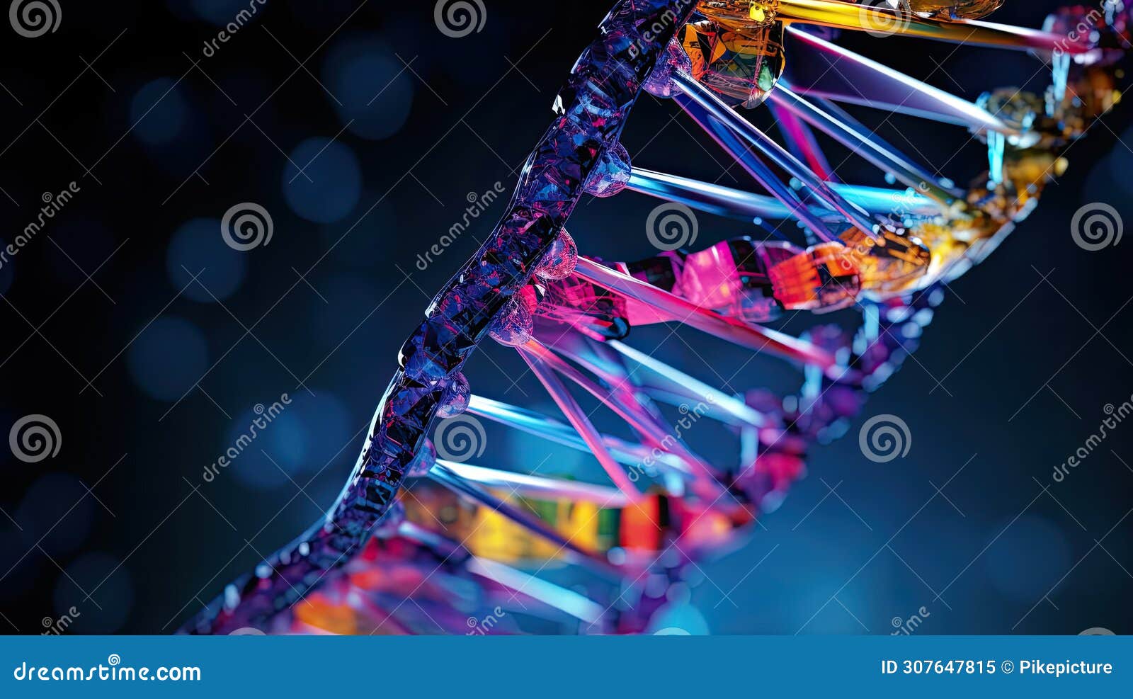 Helix 3d dna stock illustration. Illustration of variation - 307647815