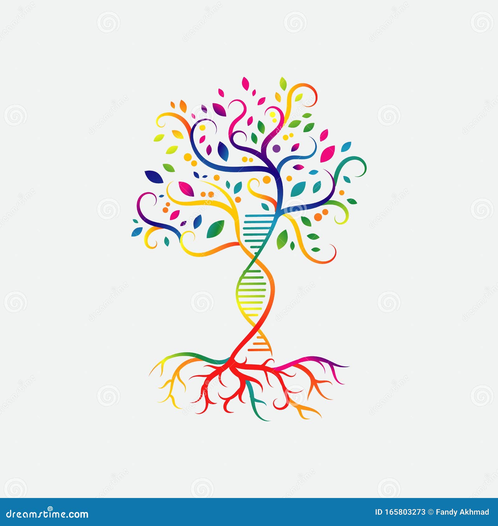 Helix Dna Tree Logo Design Vector Icon. Simple Sign Nature DNA Strand ...