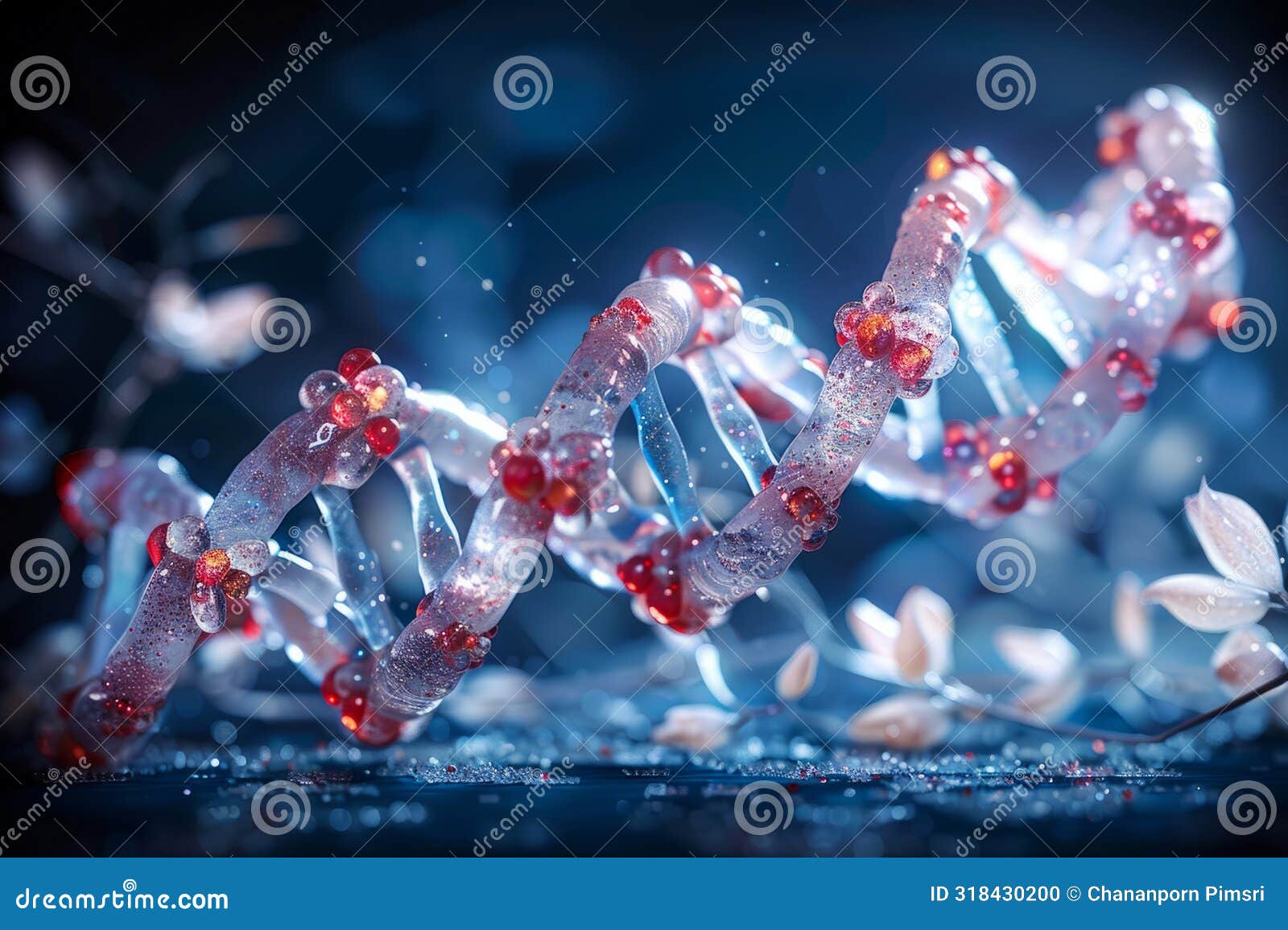 Helix Human DNA Structure DNA Structure Isolated Background Stock ...