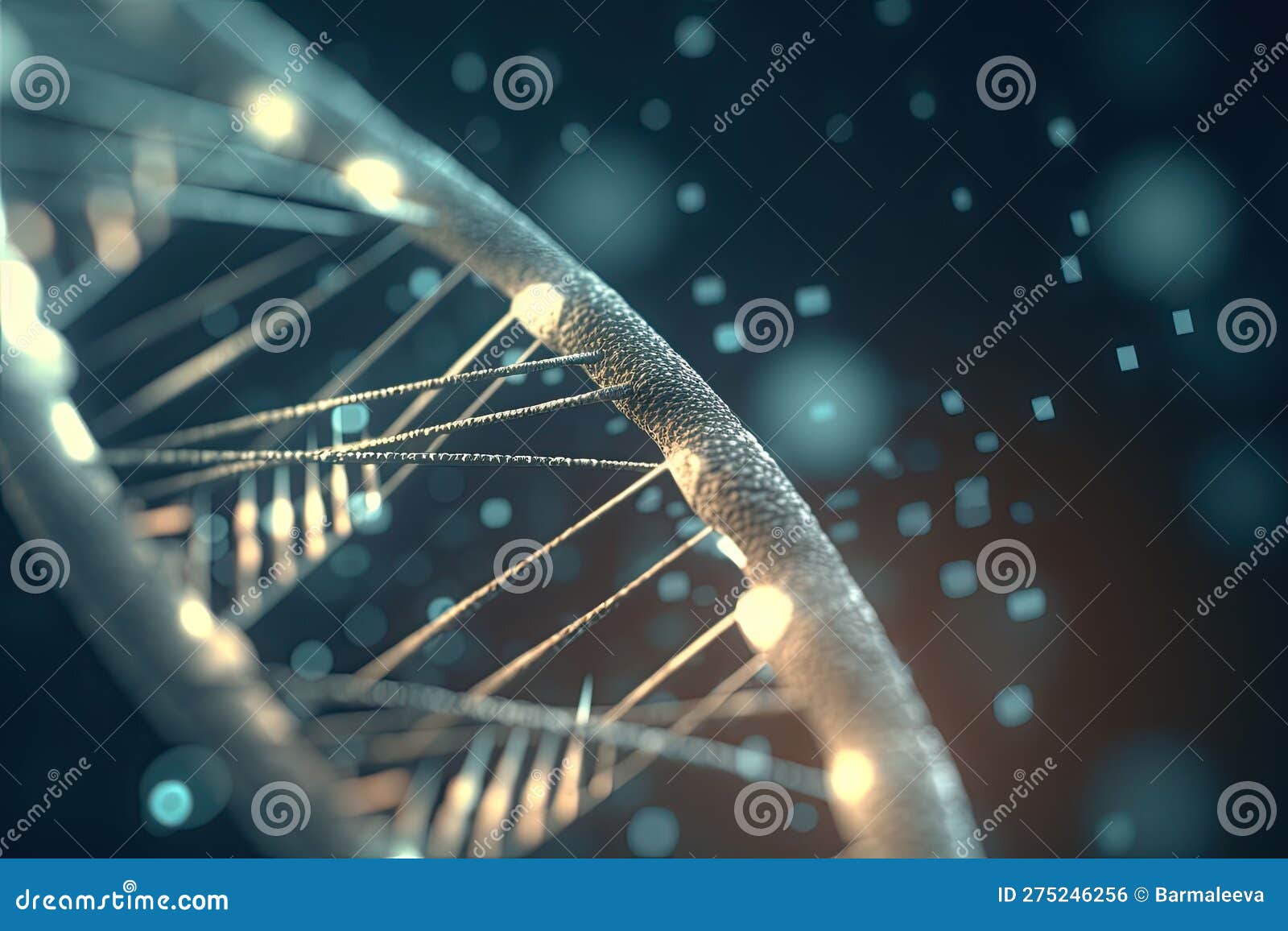 Helix Human DNA Structure. Science, Biotechnology Stock Illustration ...
