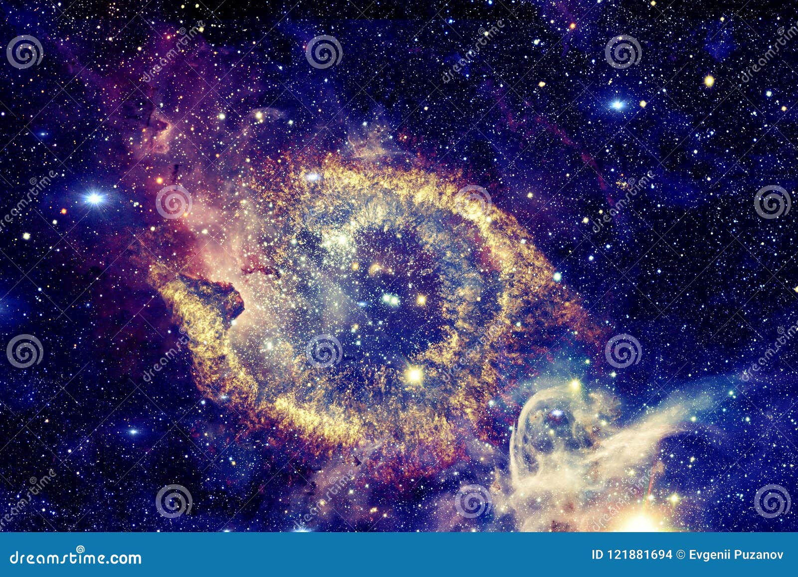 The Helix Nebula in Deep Space. Elements of this Image Furnished by ...
