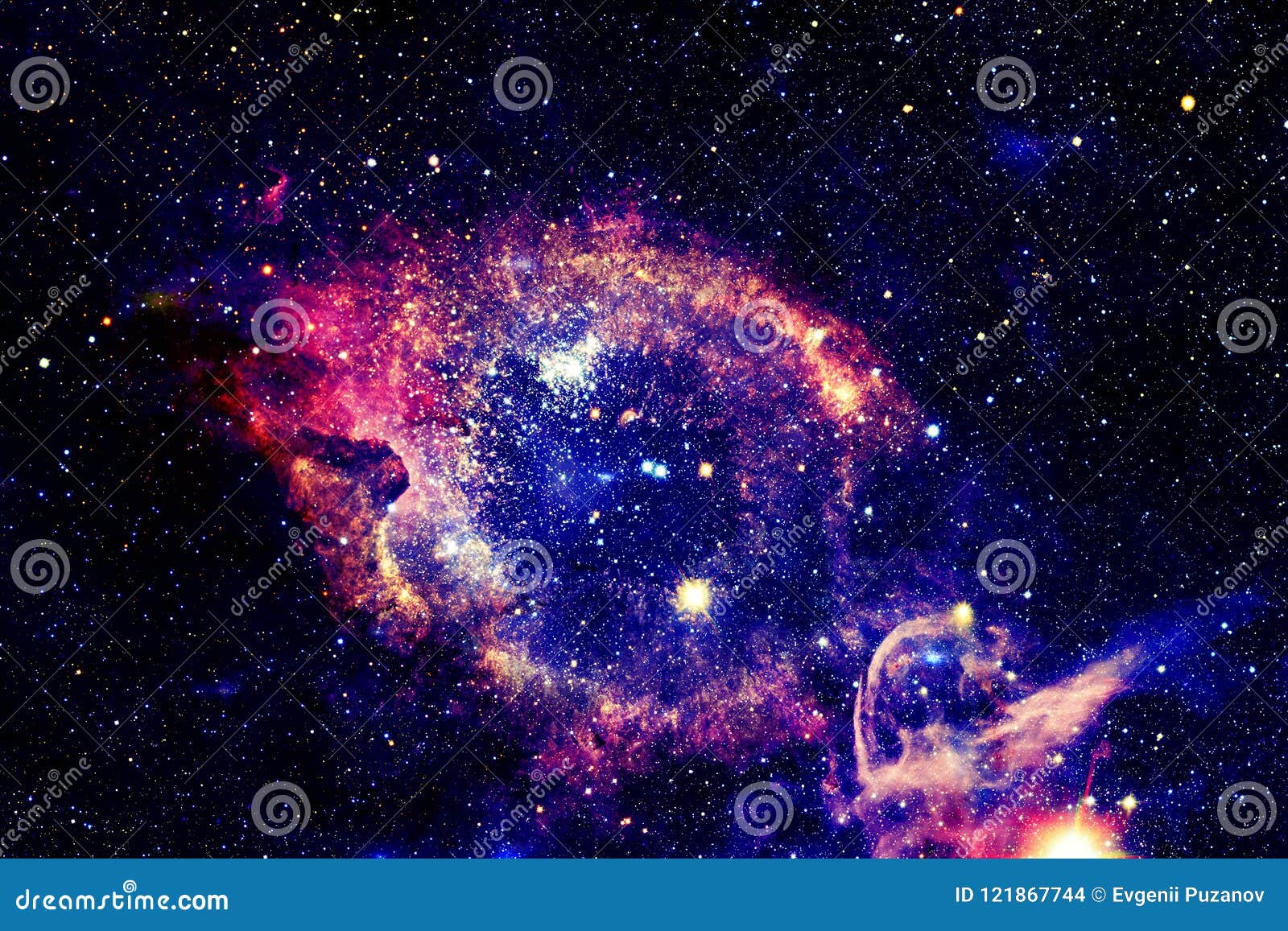 The Helix Nebula in Deep Space. Elements of this Image Furnished by ...