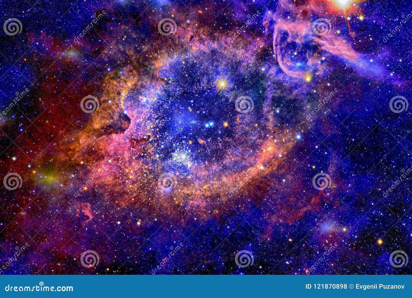 The Helix Nebula in Deep Space. Elements of this Image Furnished by ...