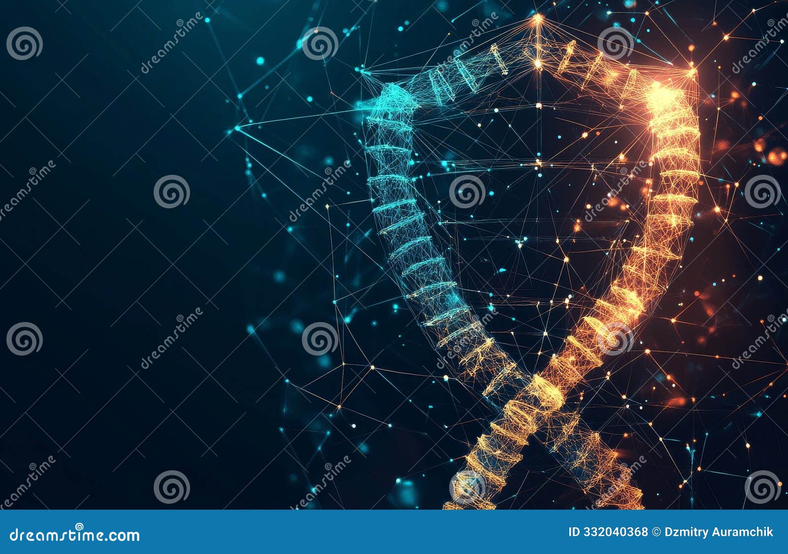 Helix-shaped DNA Molecule Under Shield of Medical Gene Editing Genetic ...