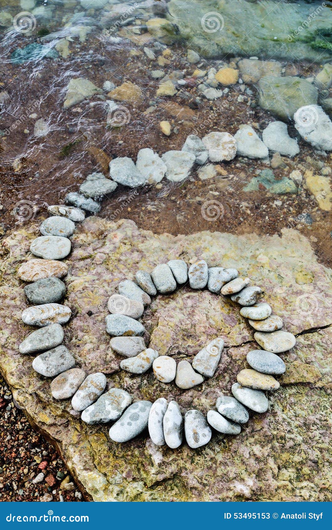 Helix of stones stock image. Image of bend, pebble, flex - 53495153