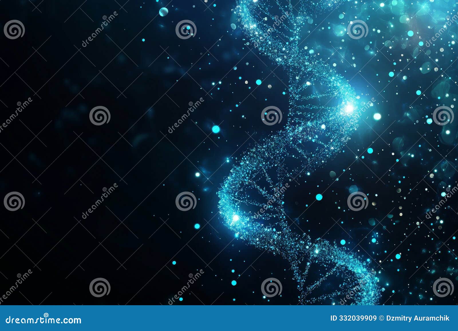 Helix Structure of a Blue Low Poly DNA Molecule Stock Image - Image of ...