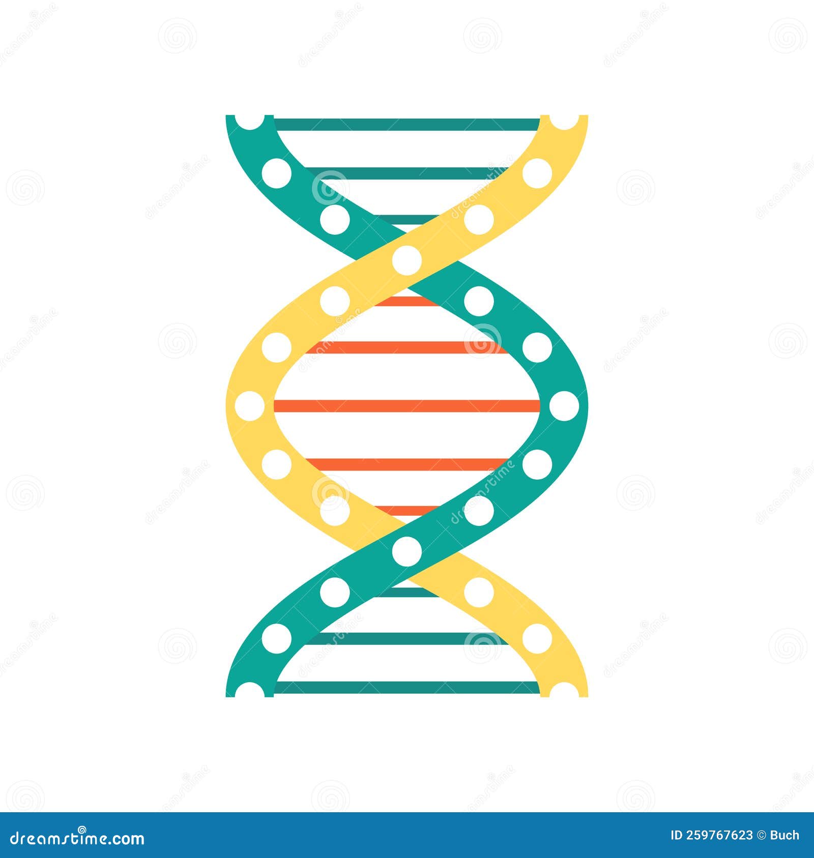Helix Structure Genetische Code Twisted Dna Molecule Stock Illustratie ...