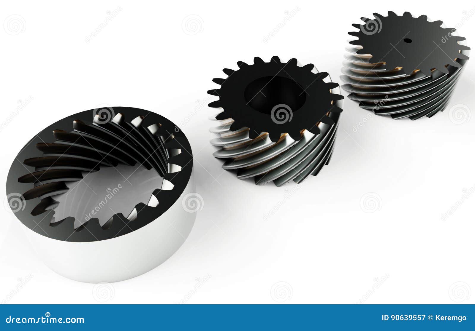 Helix Wheels Mechanical Parts Stock Illustration - Illustration of ...