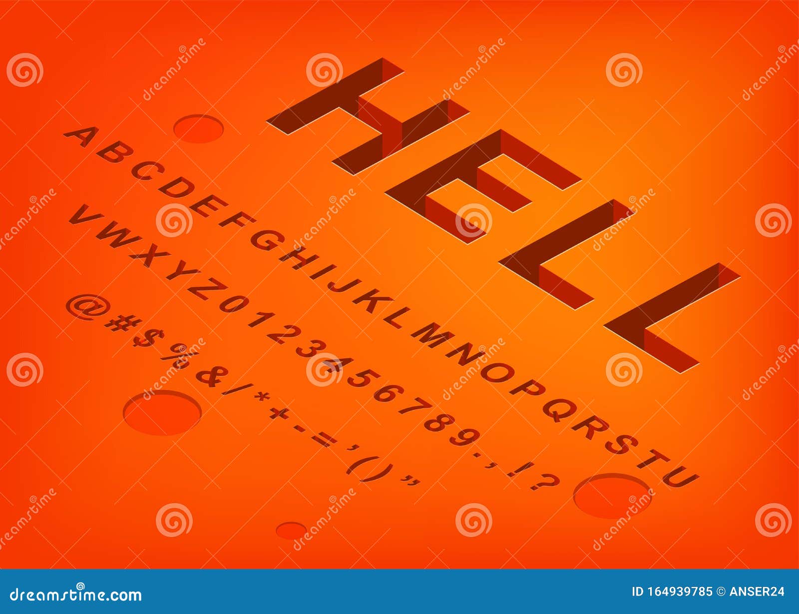 Hell Alphabet Isometric 3d Font Design, Three-dimensional Letters and ... Hell Alphabet Isometric 3d Font Design, Three-dimensional Letters and ...
