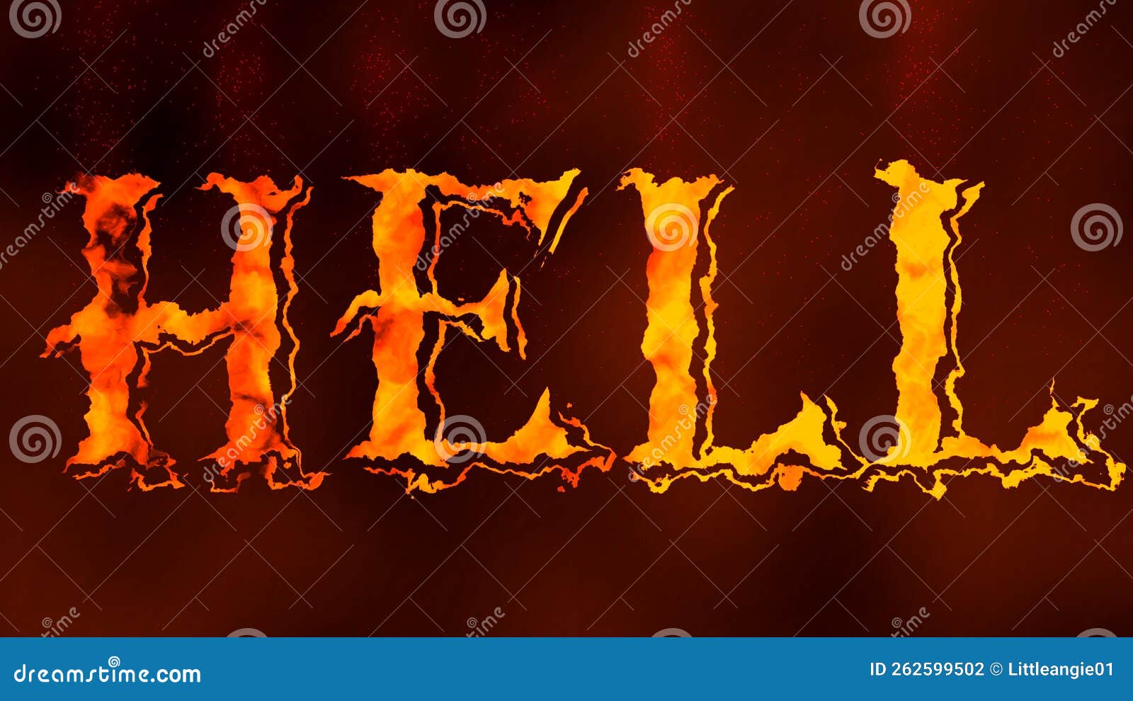 Set Of Hell Burning Letters Royalty-Free Stock Photography ...