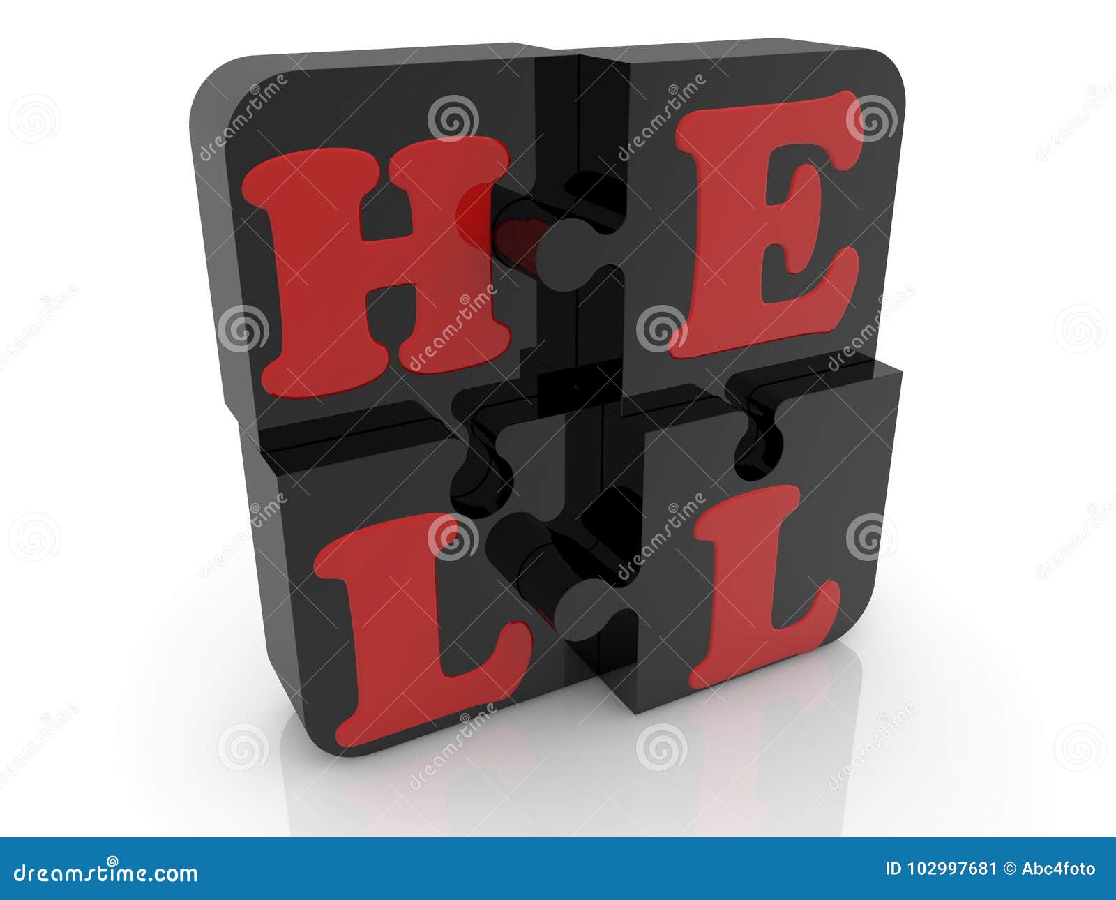 A Hell Puzzle. The Infernal Riddle. Arcane Lore. Crux Sign. Cartoon ...