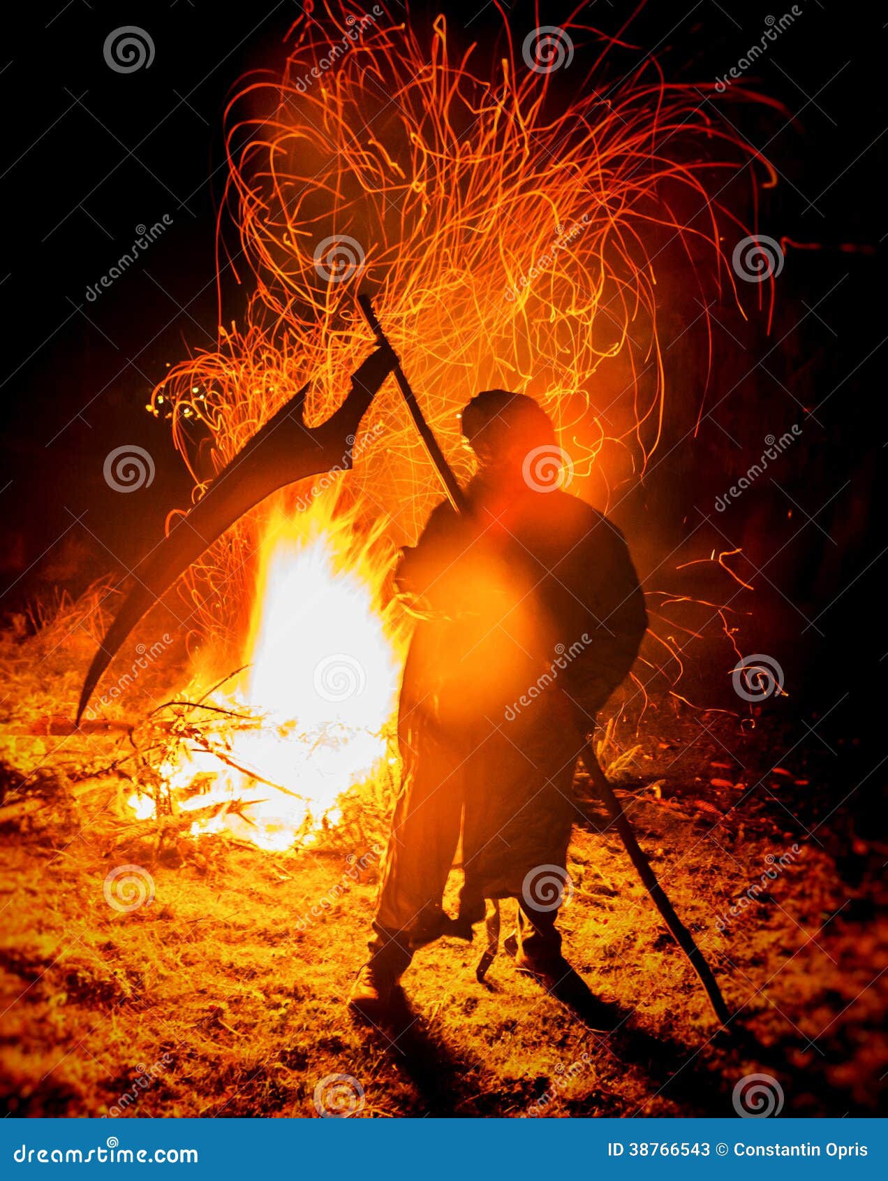 Hell fire stock image. Image of religious, fire, reaper - 38766543