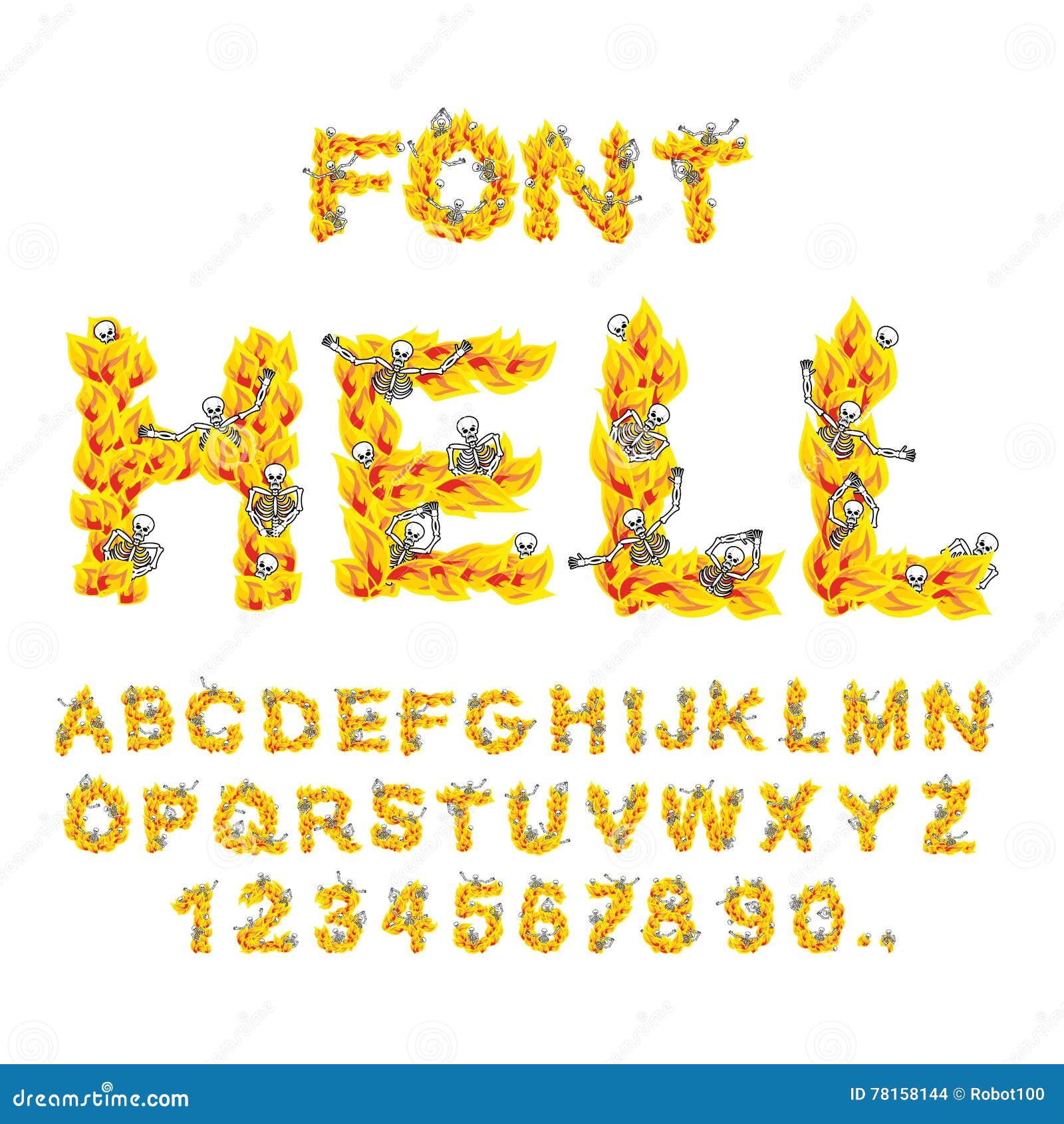 Hell Font. Inferno ABC. Fire Letters. Sinners in Hellfire. Hellish ...