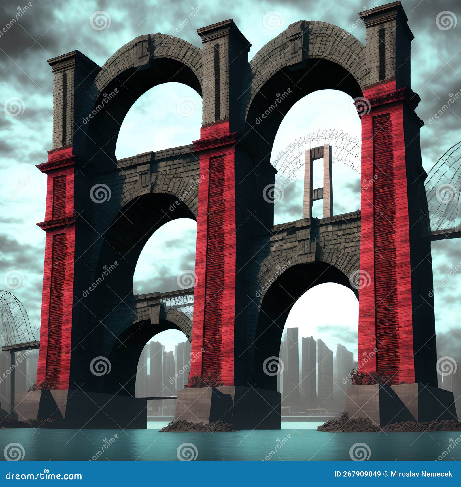 Hell Gate, Generative AI Illustration Stock Illustration - Illustration ...