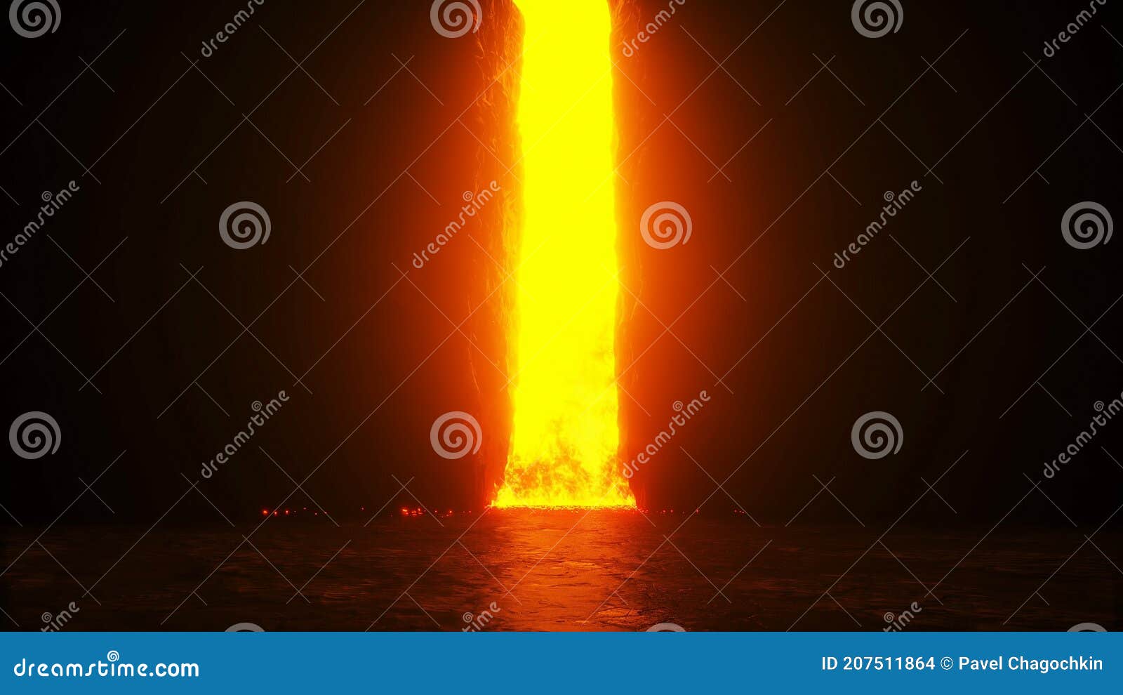 Hell Gates. Hell Fire. Devil Portal. Sinner. Religious Concept. 3d ...