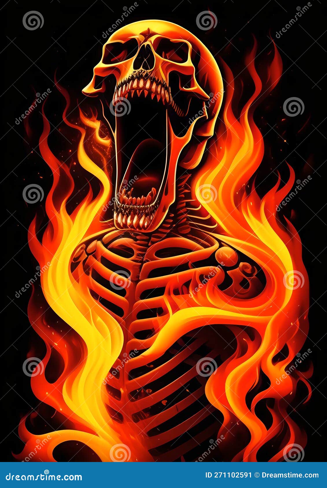 Hell and horror stock illustration. Illustration of advertising - 271102591