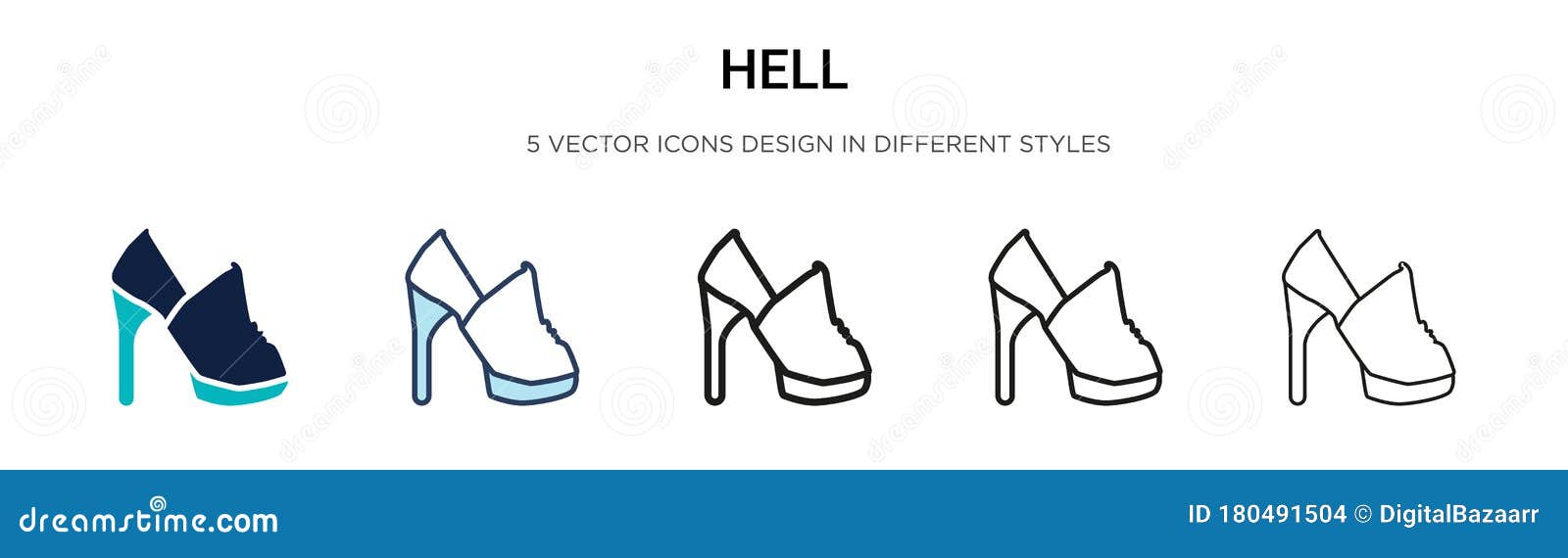 Hell Icon in Filled, Thin Line, Outline and Stroke Style. Vector ...