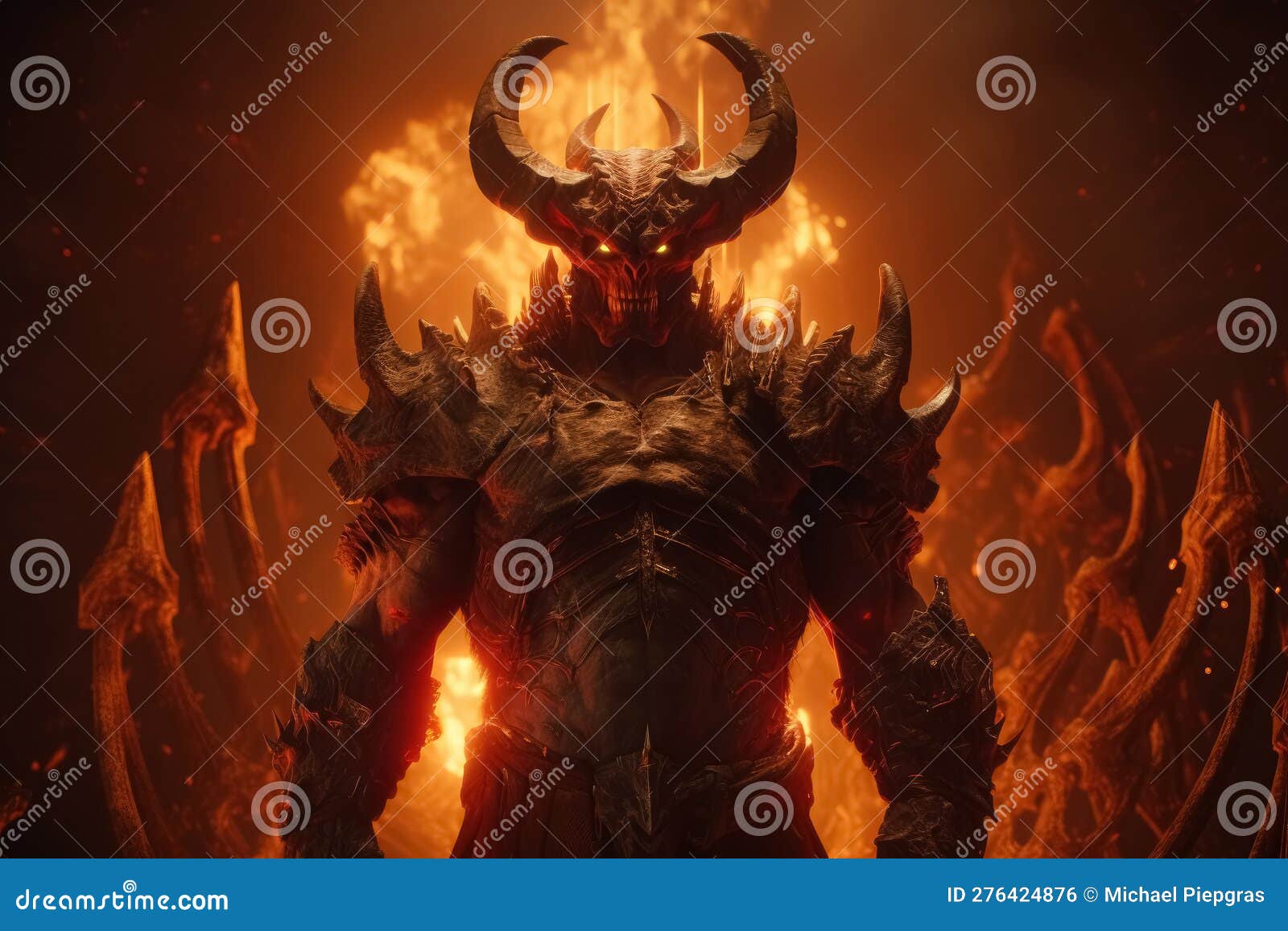 Hell is Opening Its Gates Created with Generative AI Technology Stock ...