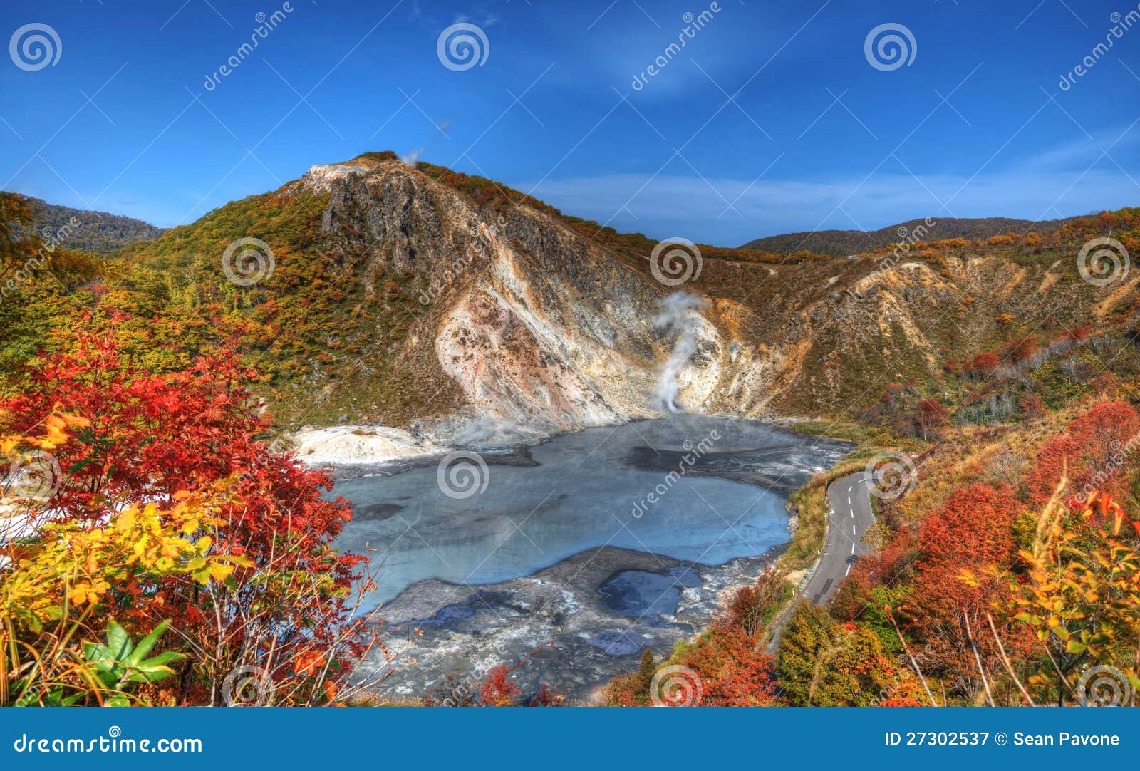 Hell Valley stock image. Image of springs, lake, hokkaido - 27302537