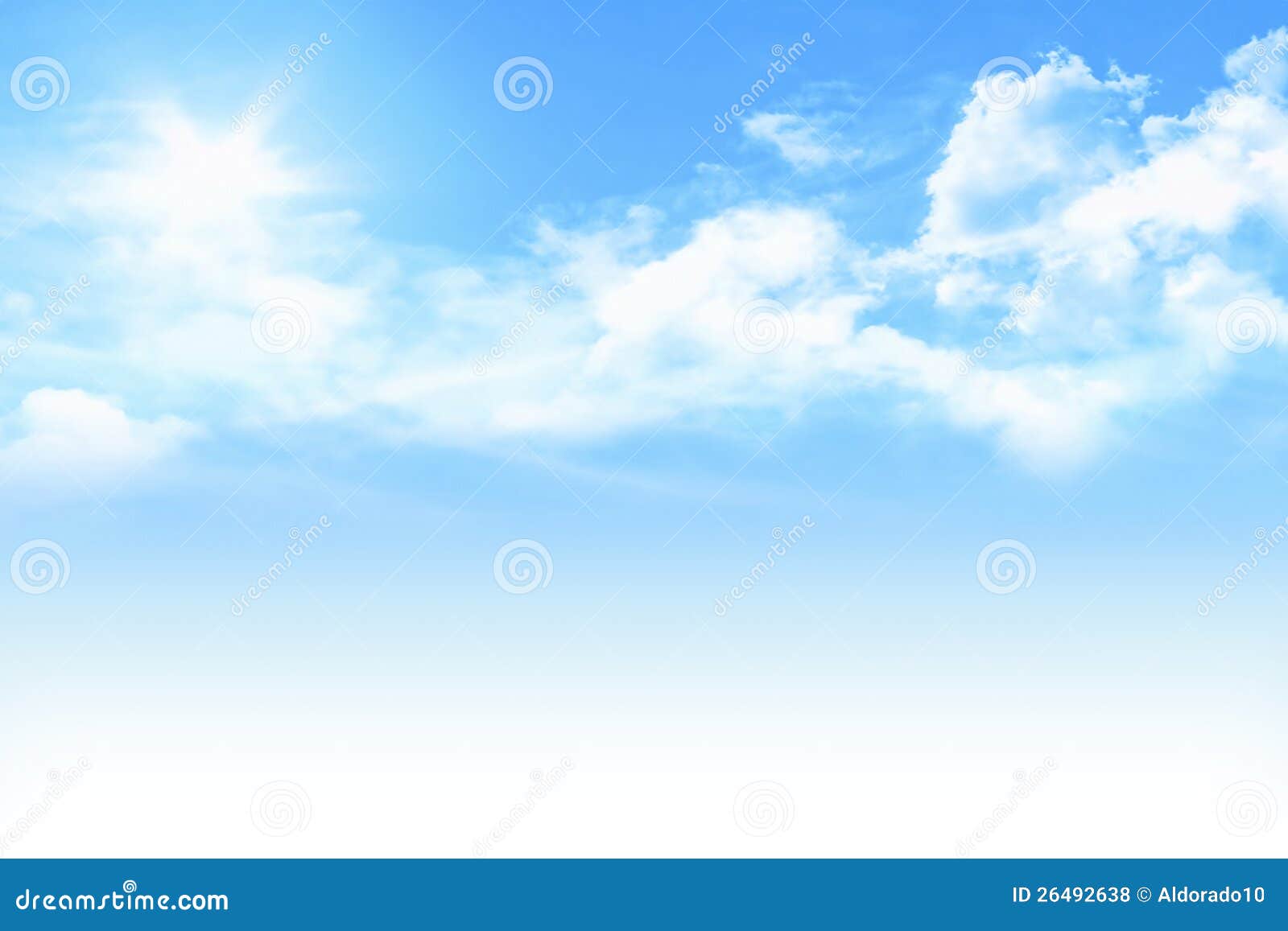 Hellblauer Himmel stockfoto. Bild von realistisch, nave - 26492638