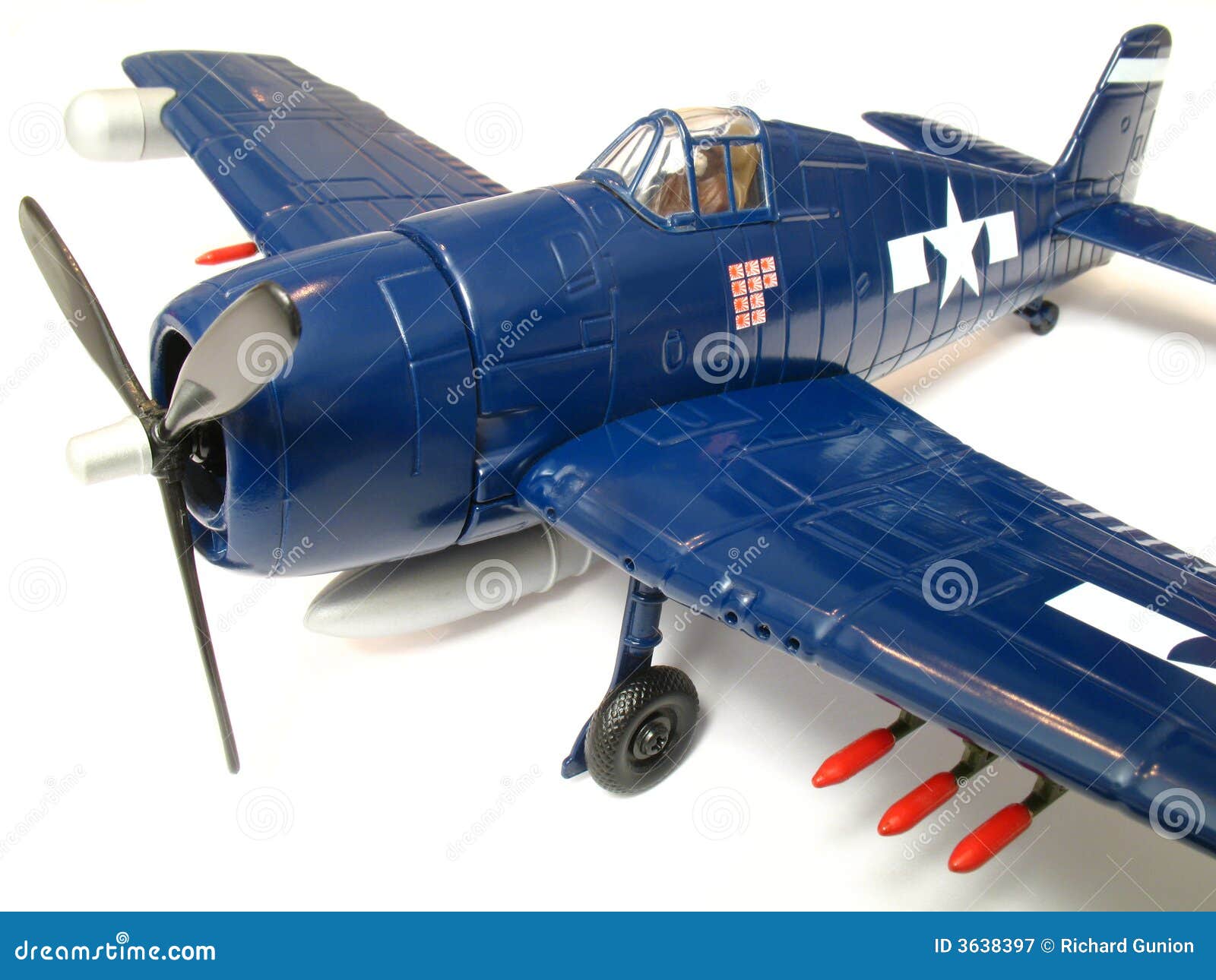 Hellcat Fighter Scale Model Stock Image - Image of blue, model: 3638397