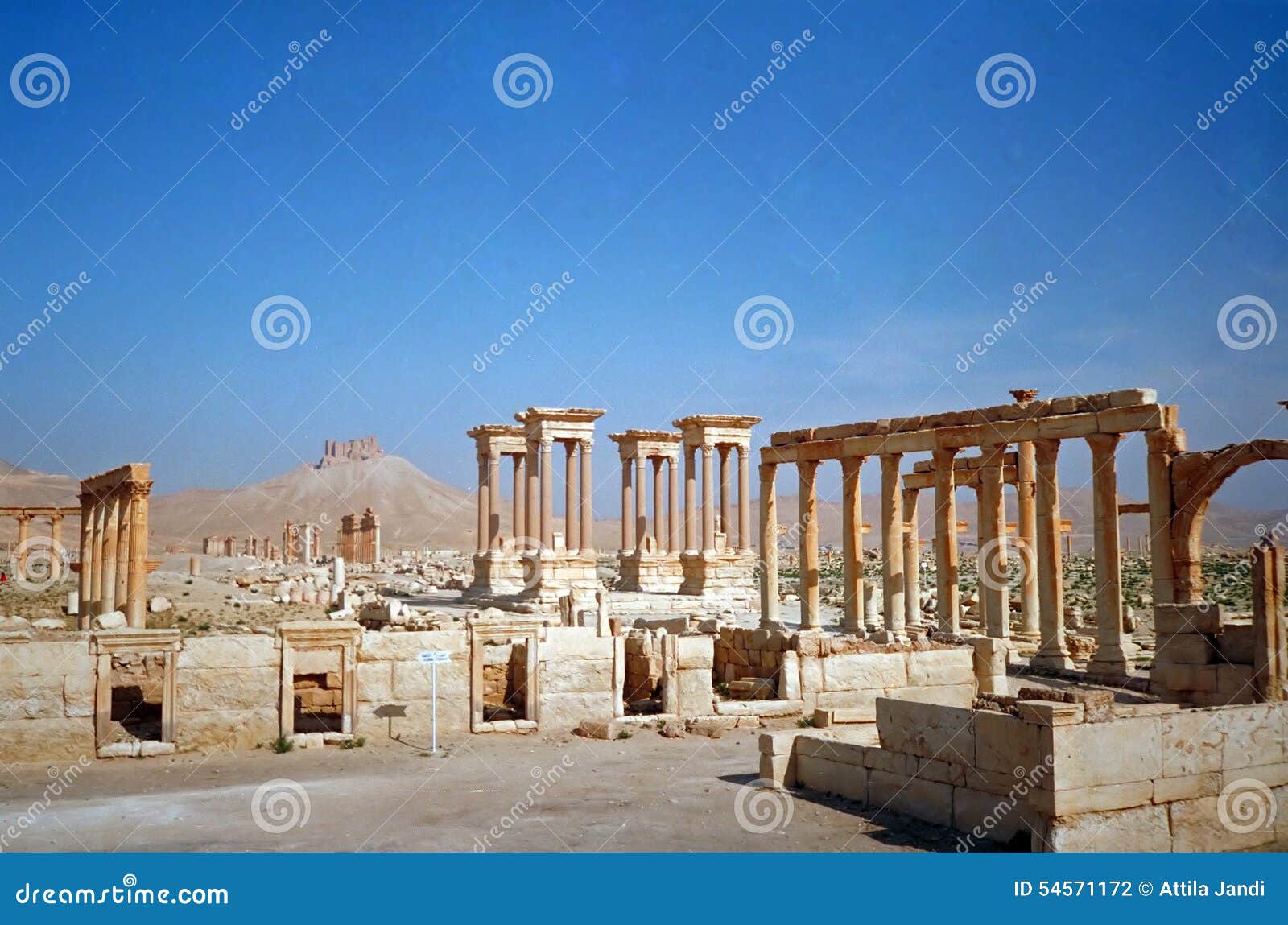 Hellenistic Forntida Stad, Palmyra, Syrien Arkivfoto - Bild av gammal ...