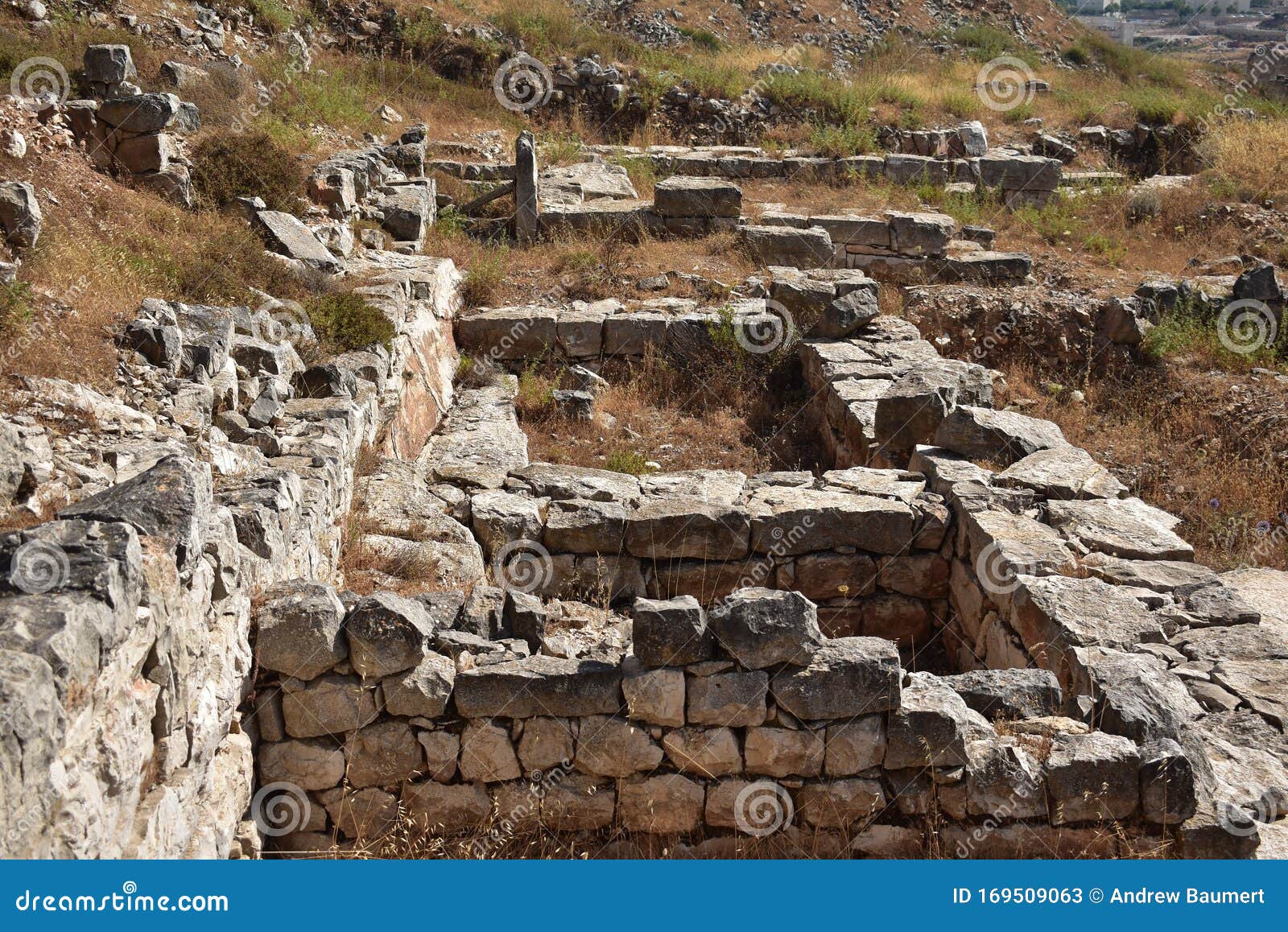 Hellenistic Structure at Mt Gerizim National Park Editorial Stock Photo ...