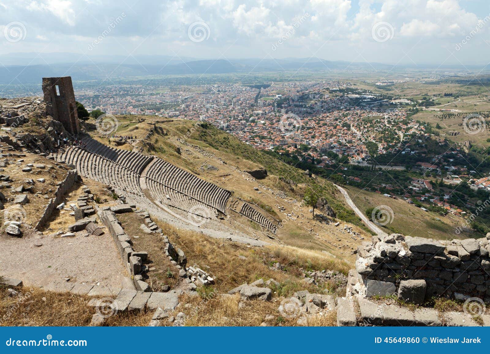 The Hellenistic Theater in Pergamon Stock Photo - Image of remains ...
