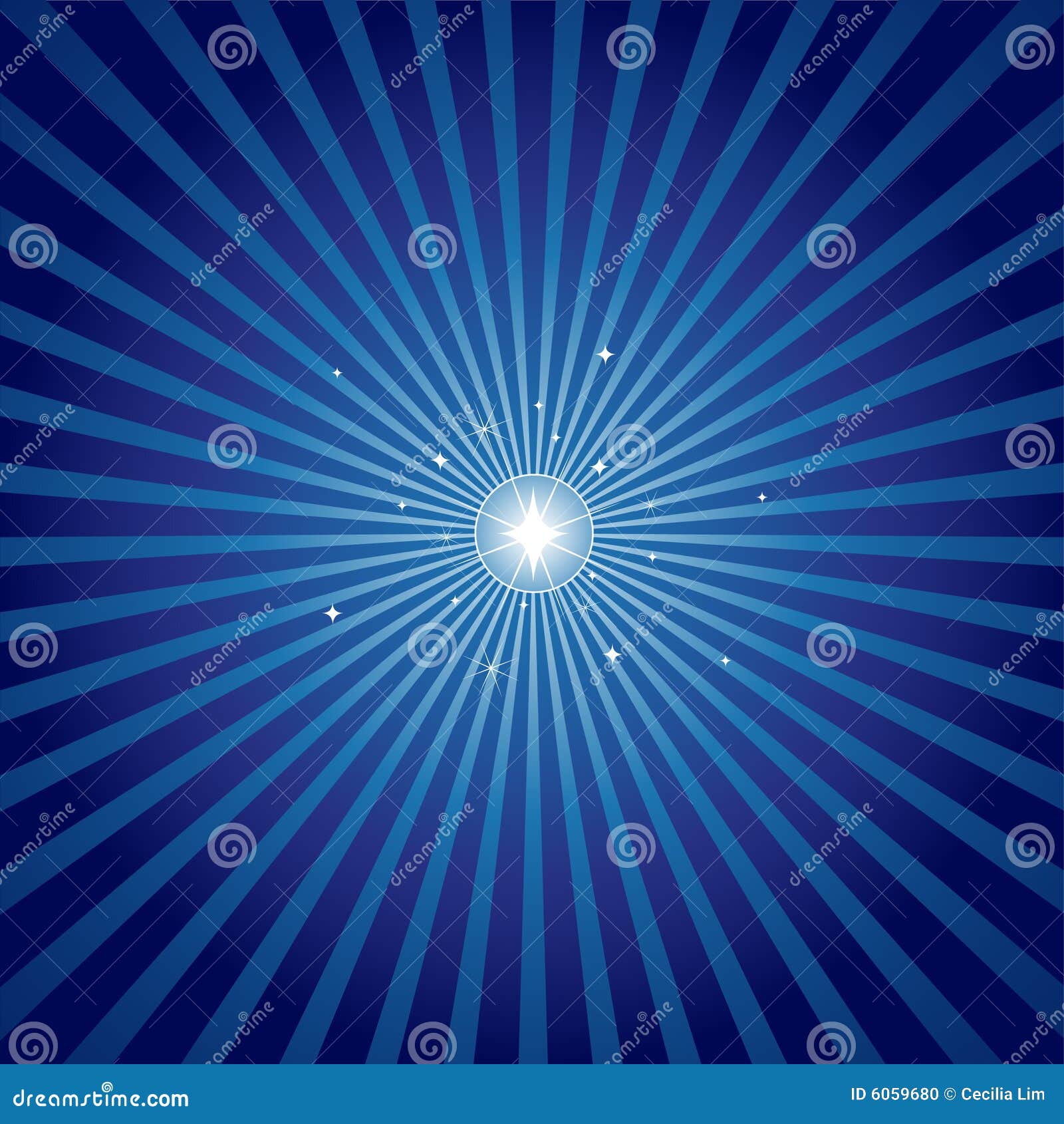Heller Abend-Stern vektor abbildung. Illustration von radialstrahl ...