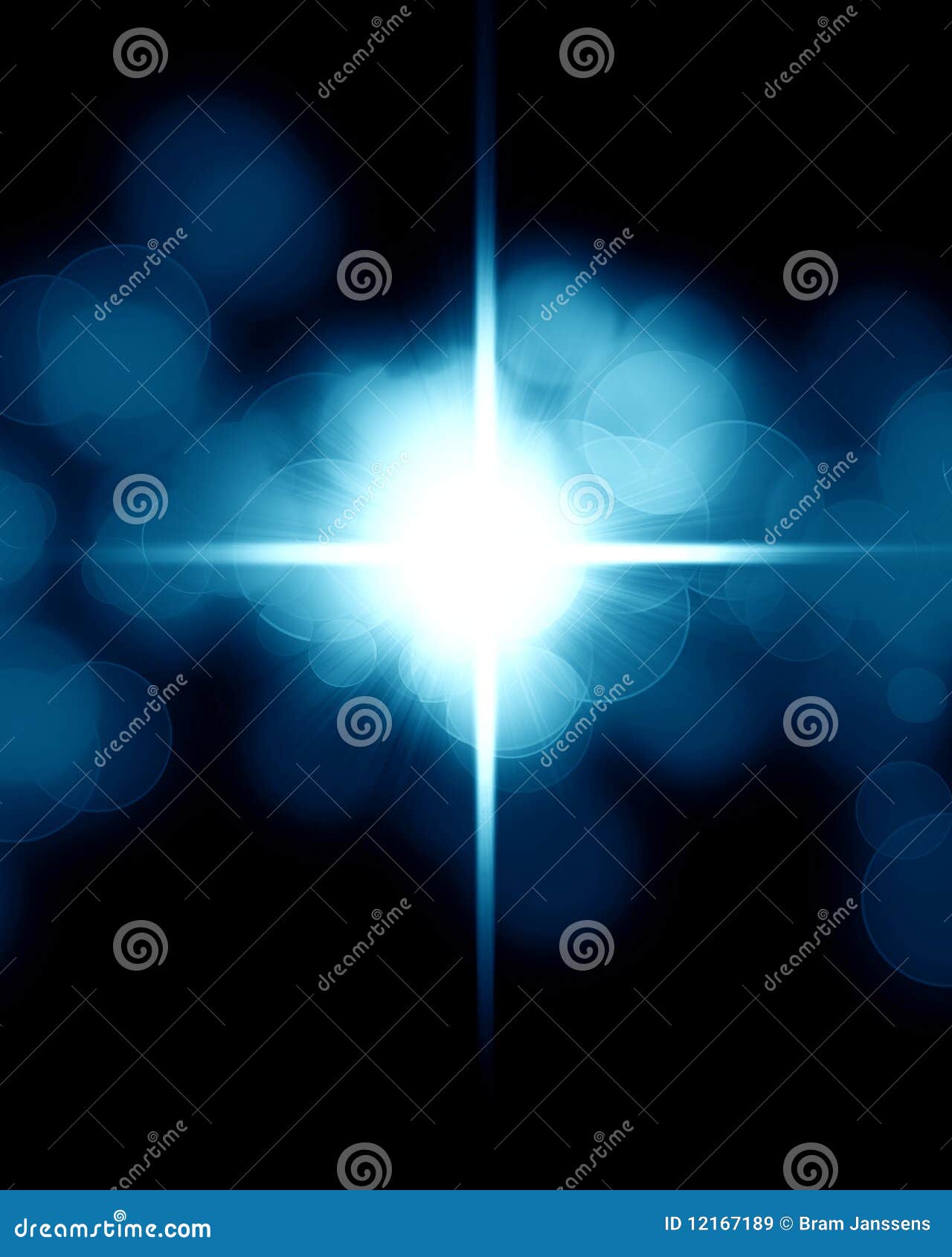 Heller funkelnder Stern stock abbildung. Illustration von himmel - 12167189