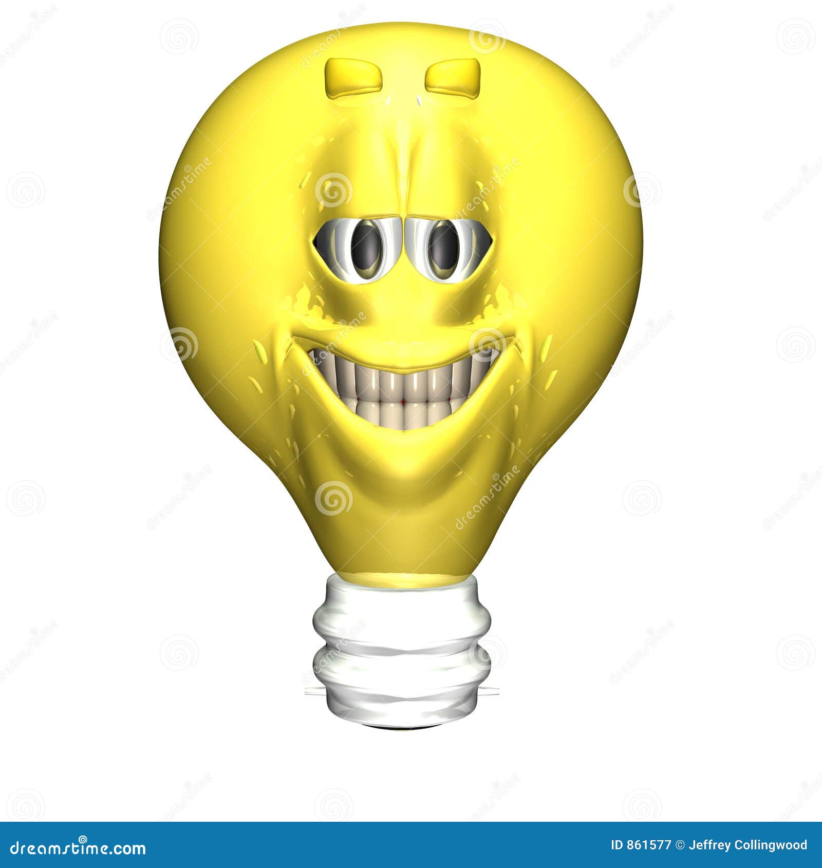 Heller Ideen-smiley 2 stock abbildung. Illustration von auszug - 861577