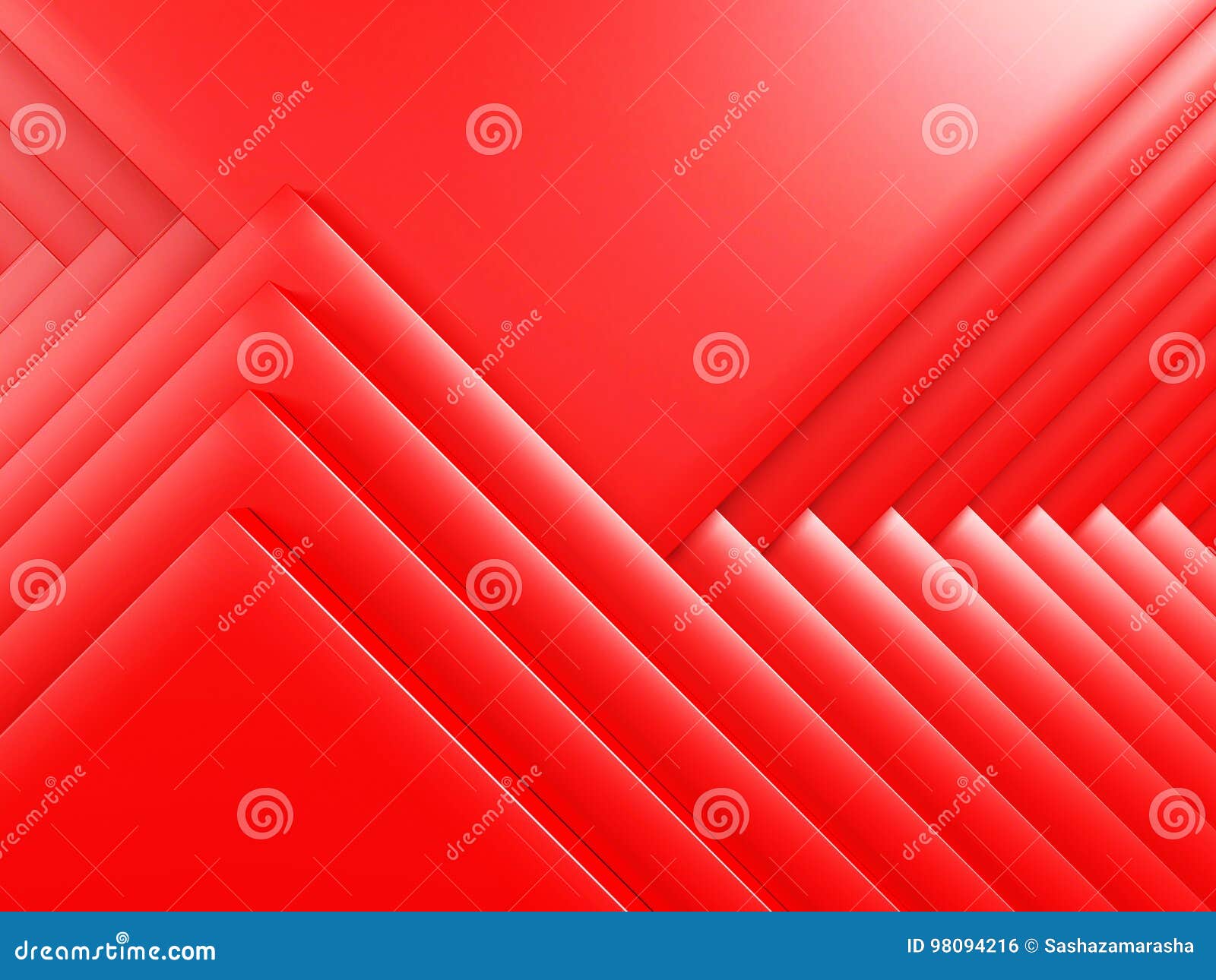 Helles Rotes Geometrisches Rot Berechnet Hintergrundes Stock Abbildung ...