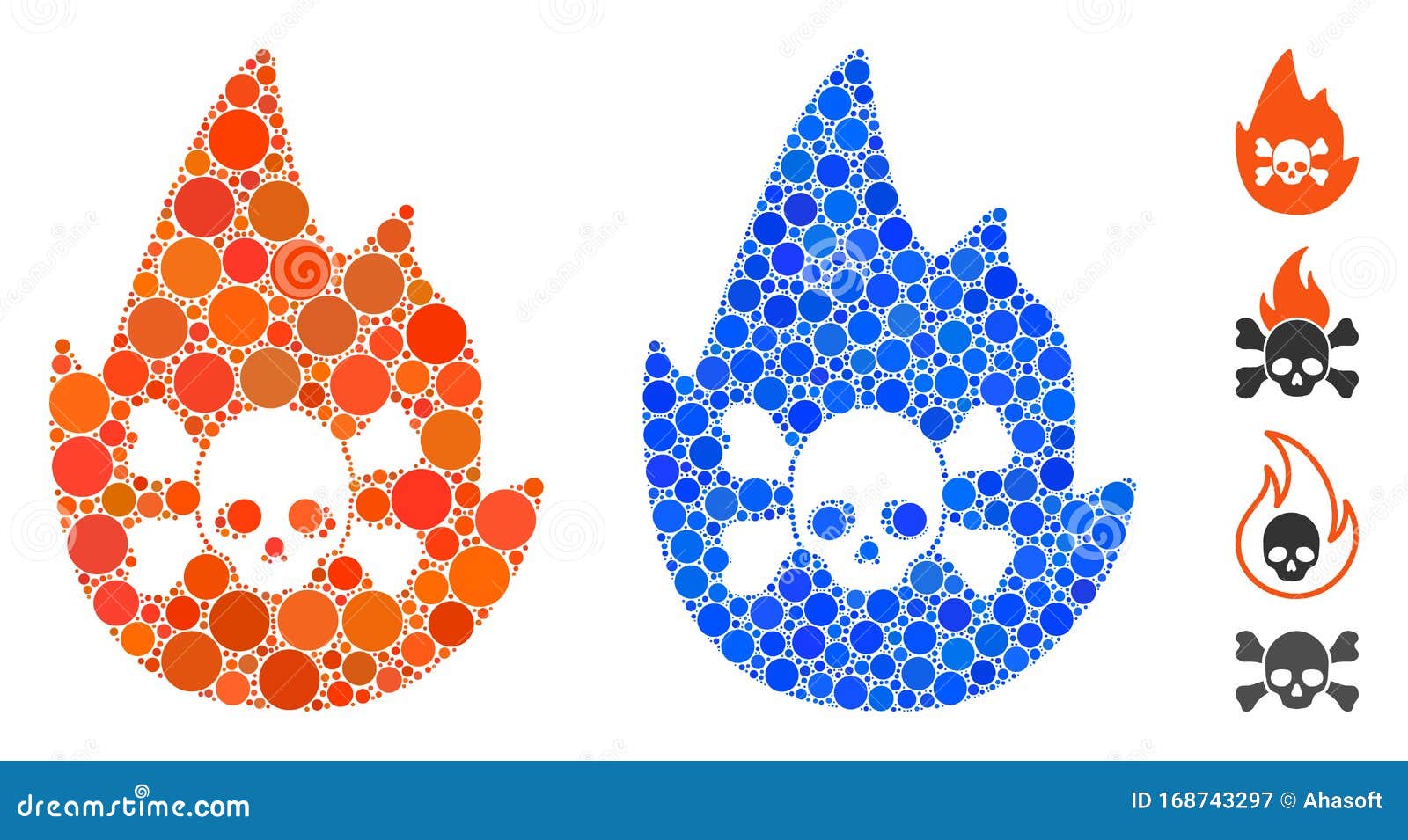 Hellfire Composition Icon of Circles Stock Illustration - Illustration ...