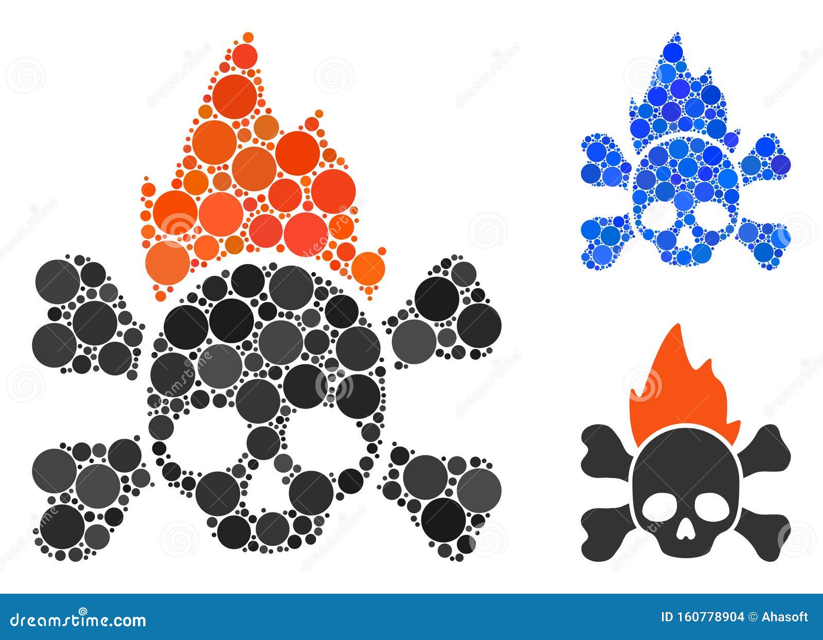 Hellfire Composition Icon Of Circle Dots Vector Illustration ...