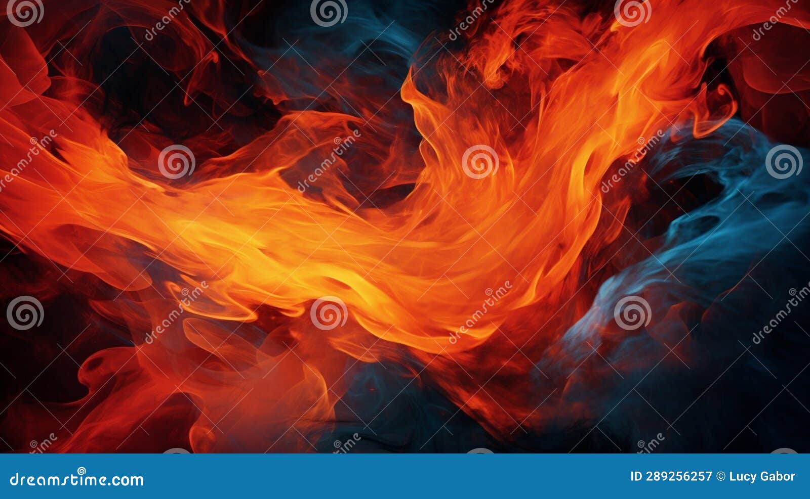 Hellfire with Red and Orange Painting Stock Illustration - Illustration ...