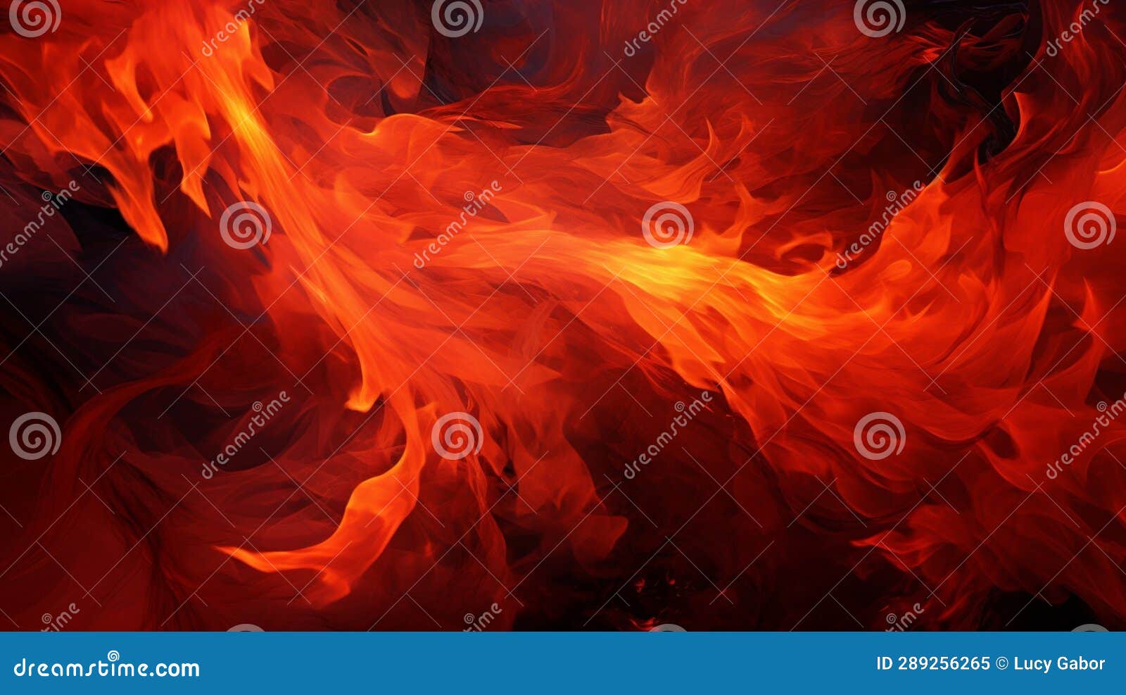Hellfire with Red and Orange Painting Stock Illustration - Illustration ...