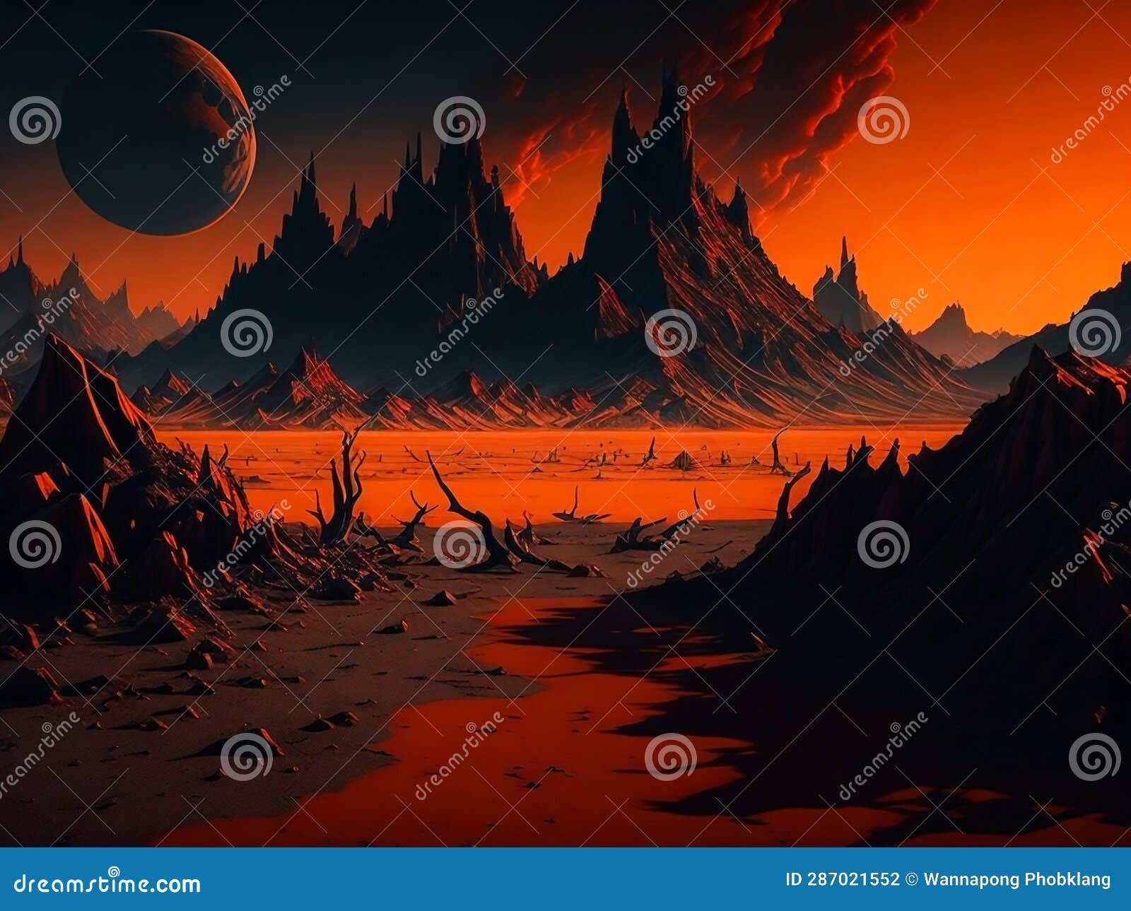 Fiery Hellish Background Stock Photography | CartoonDealer.com #17666366