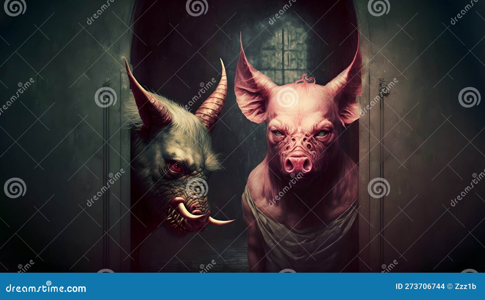 Hellish Satans Underswine, Neural Network Generated Art Stock ...
