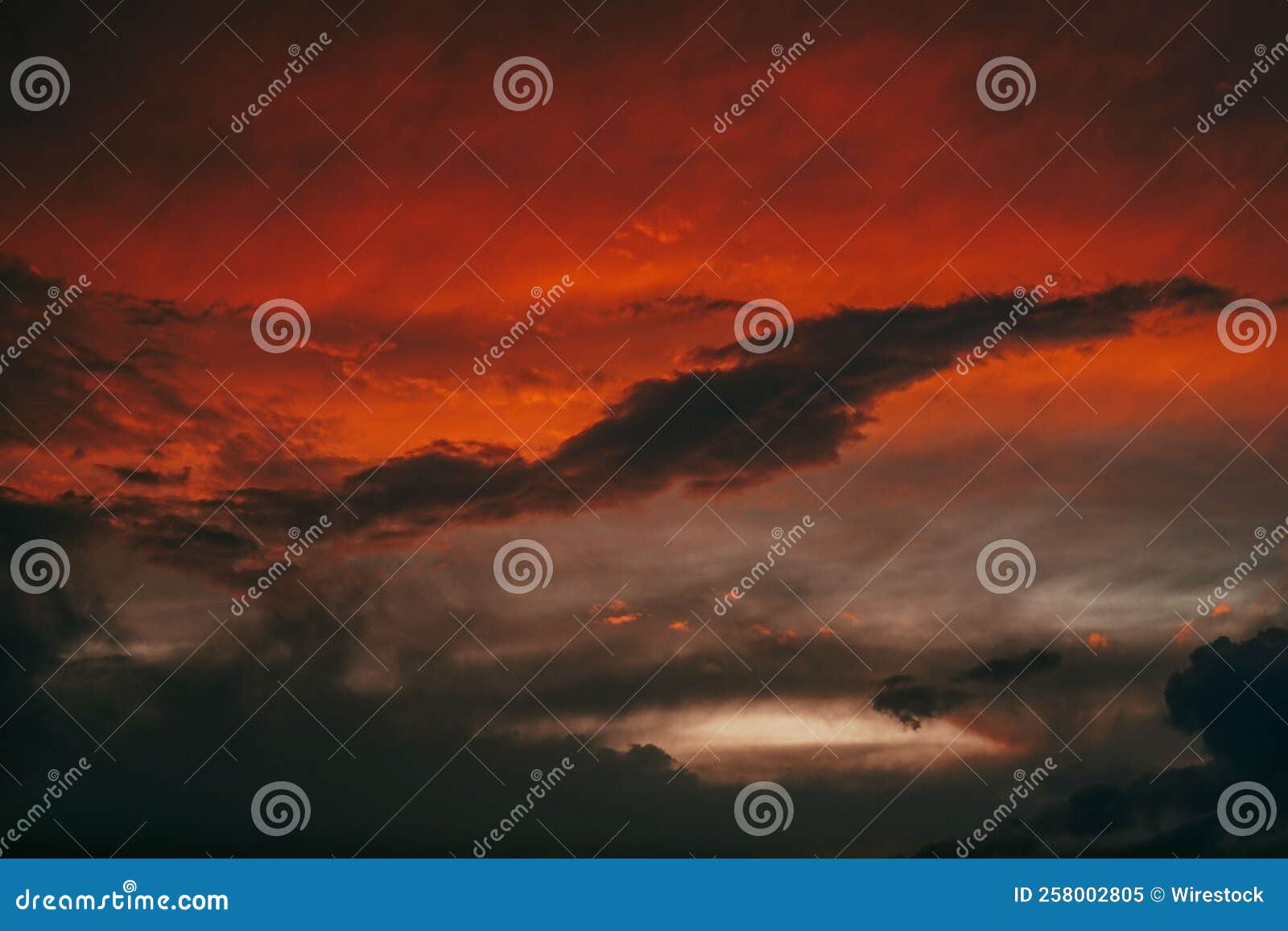 Hellish Scenery of Abstract Clouds in the Crimson Sky Stock Image - Image of wallpaper, bloody ...