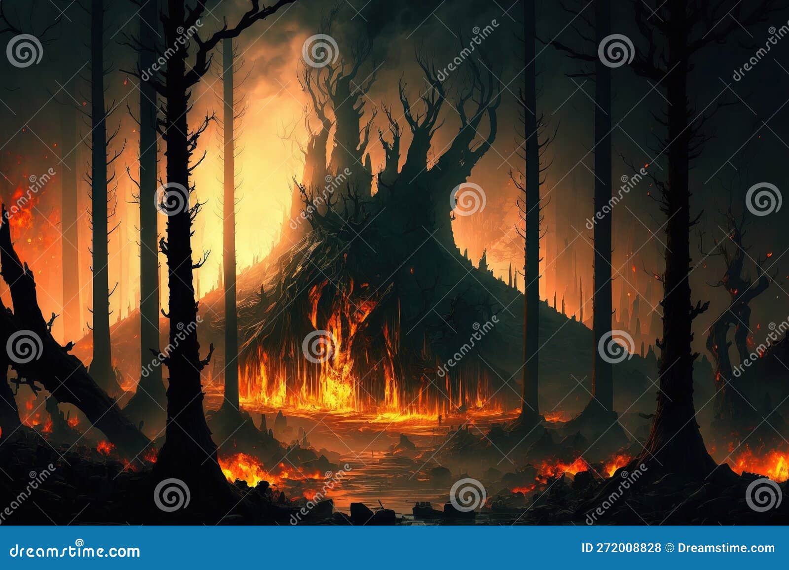 Hellish Scenery, Hellish Scenery, and Hellish Scenery Stock ...