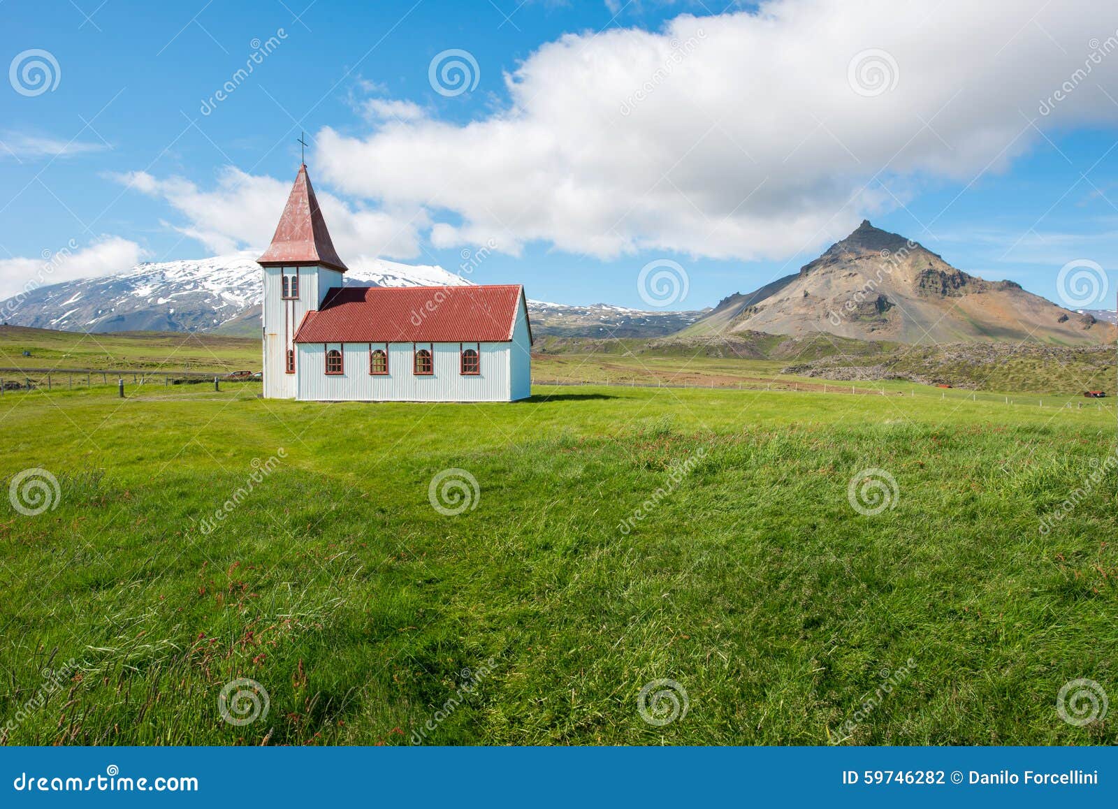 Hellnar church, Iceland stock photo. Image of peninsula - 59746282