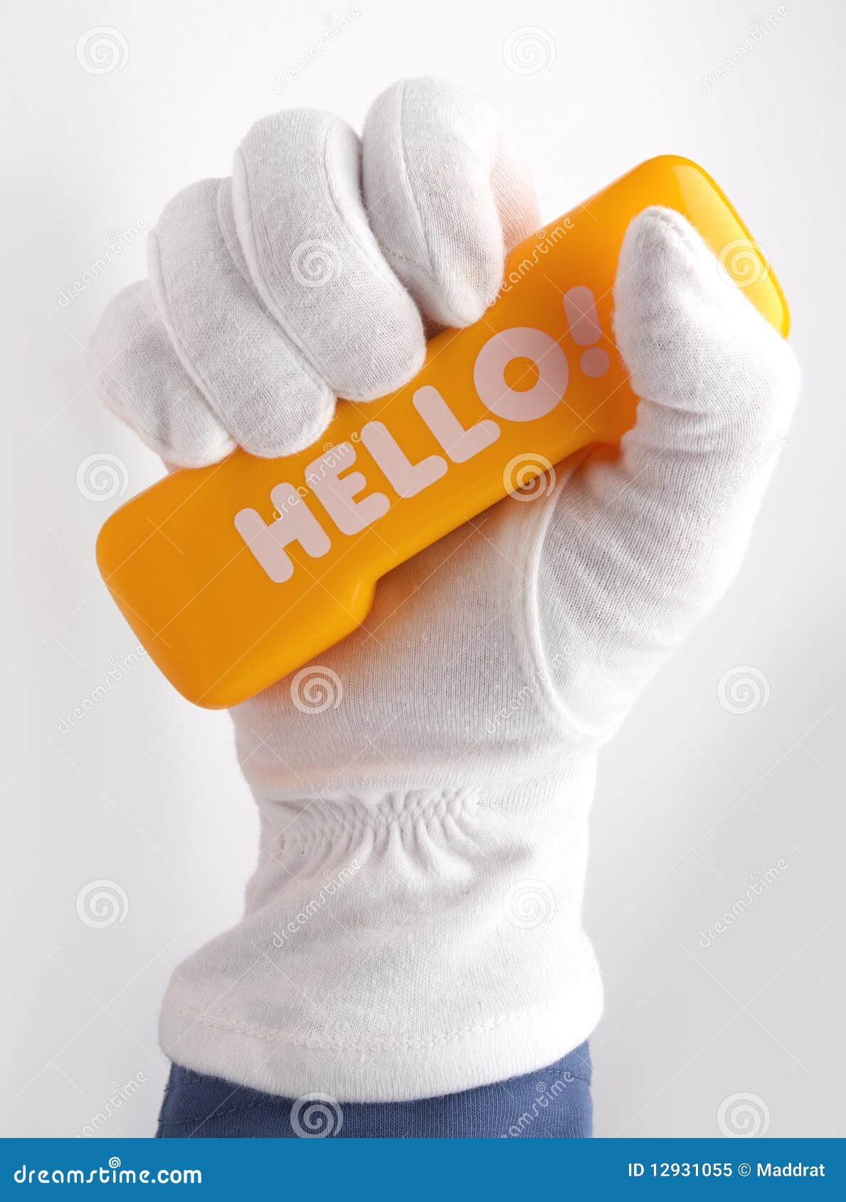 Hello stock image. Image of discussion, answering, hand - 12931055