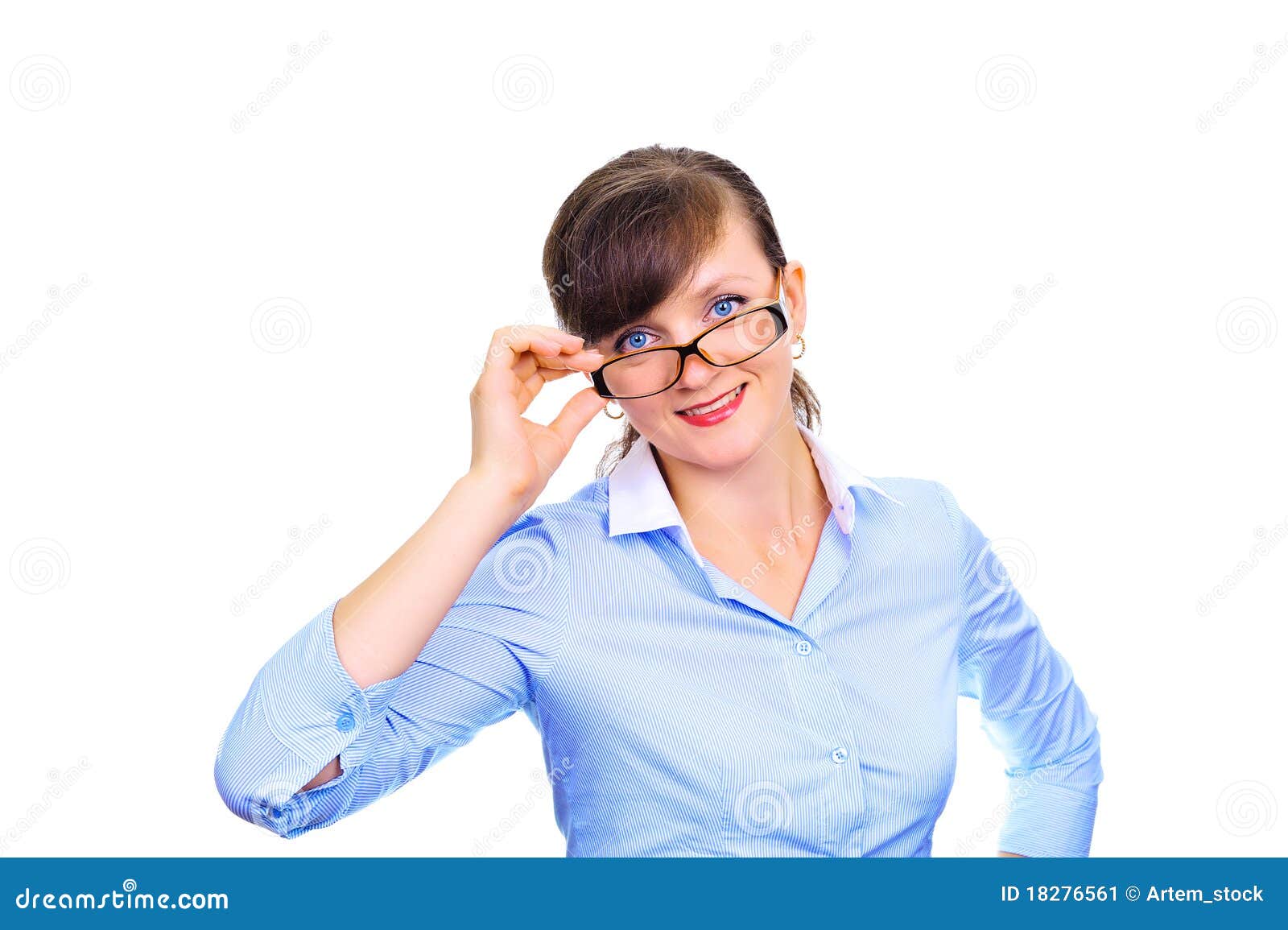 Hello! stock image. Image of head, secretary, clerk, portrait - 18276561
