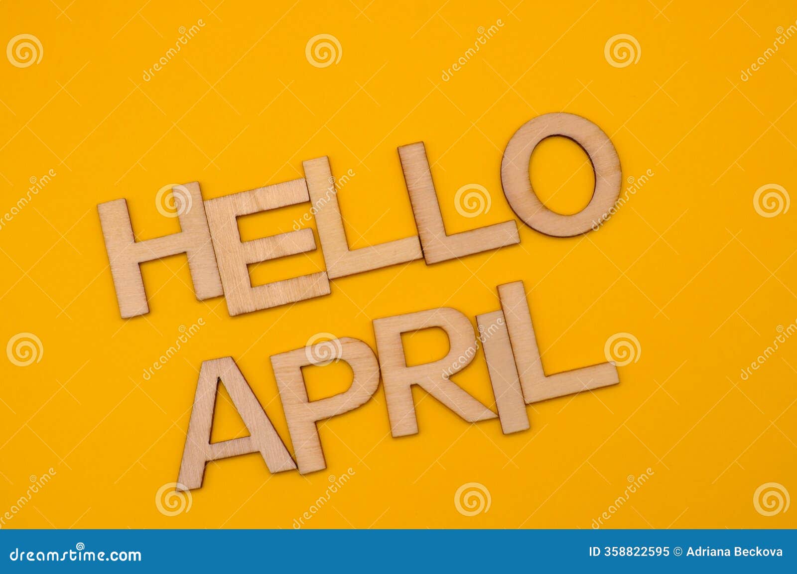 Hello April Background - Illustration Stock Image - Image of poster ...