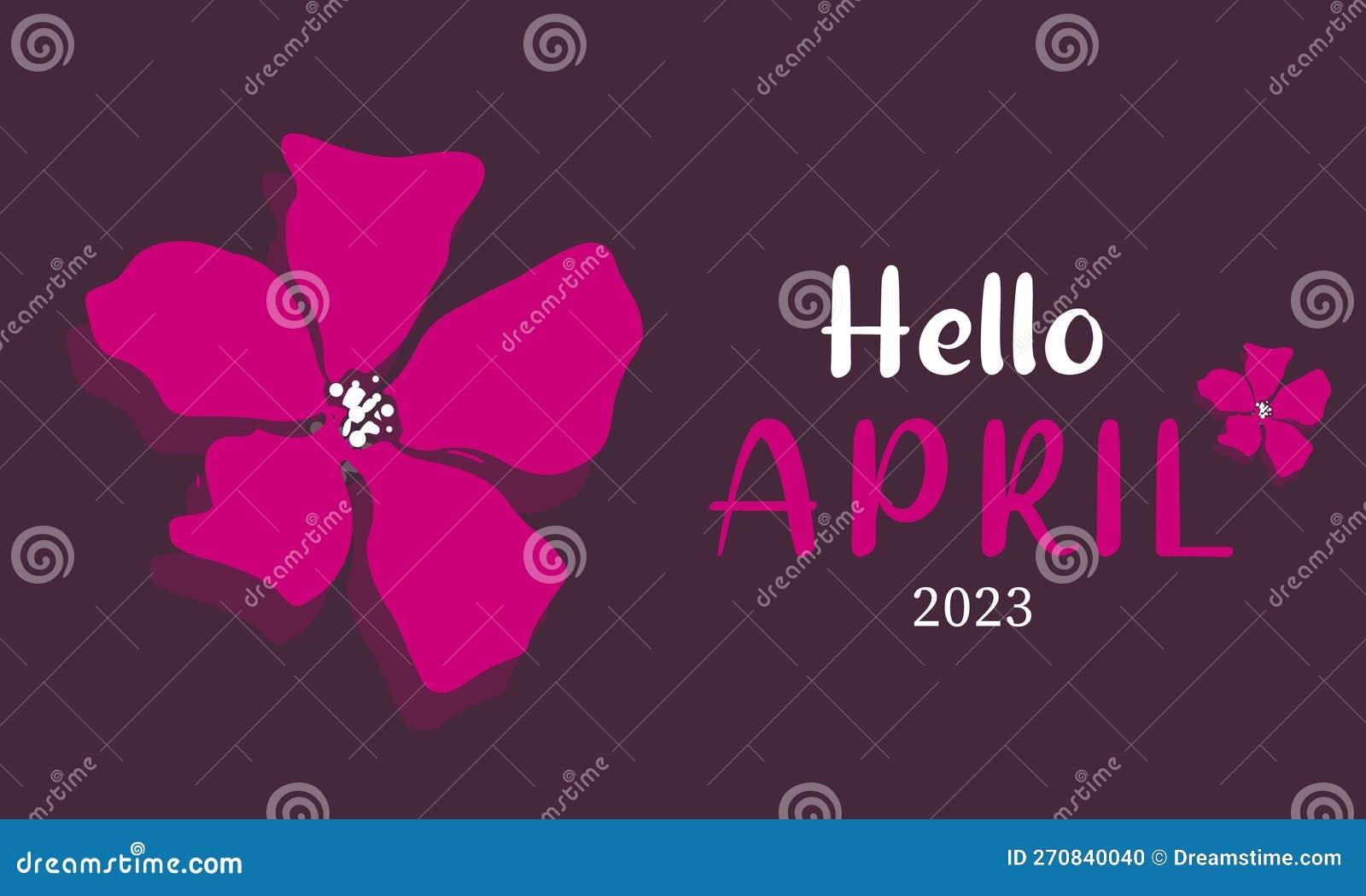 Hello April. April Month Vector Stock Vector - Illustration of letter ...