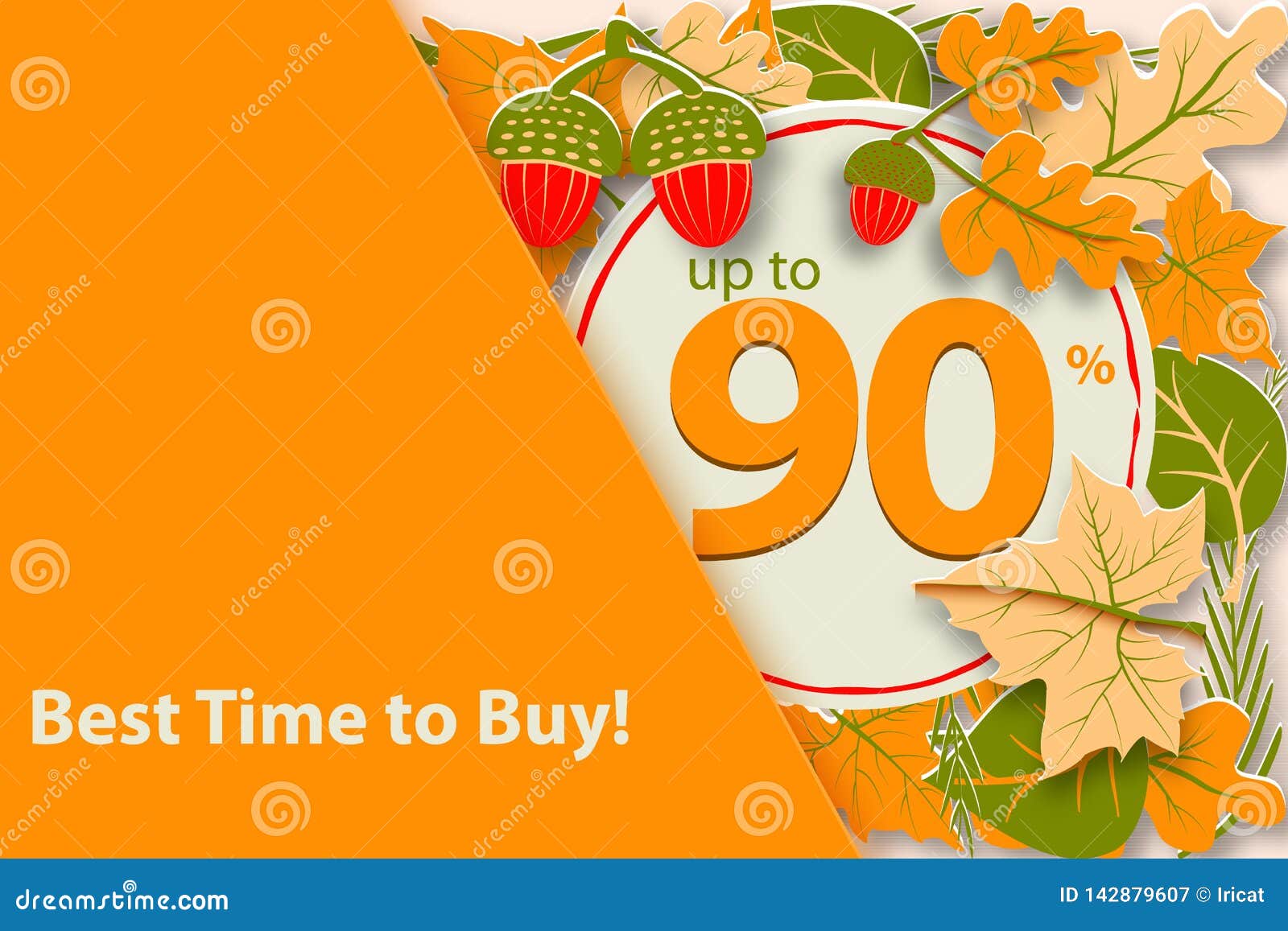 Hello Autumn Ad for Sale. Sample Fall Design Template for a Poster ...