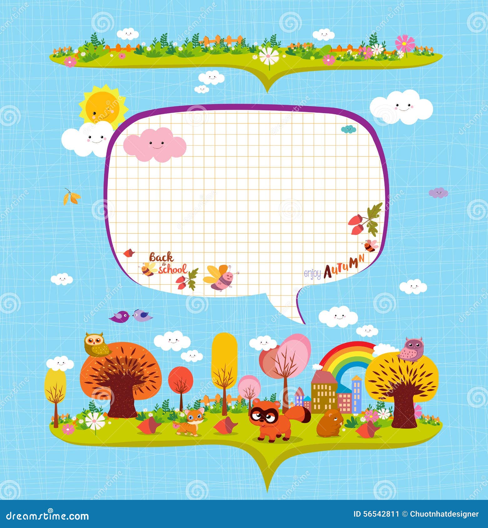 Hello Autumn. Design Elements for Notebook Stock Illustration ...